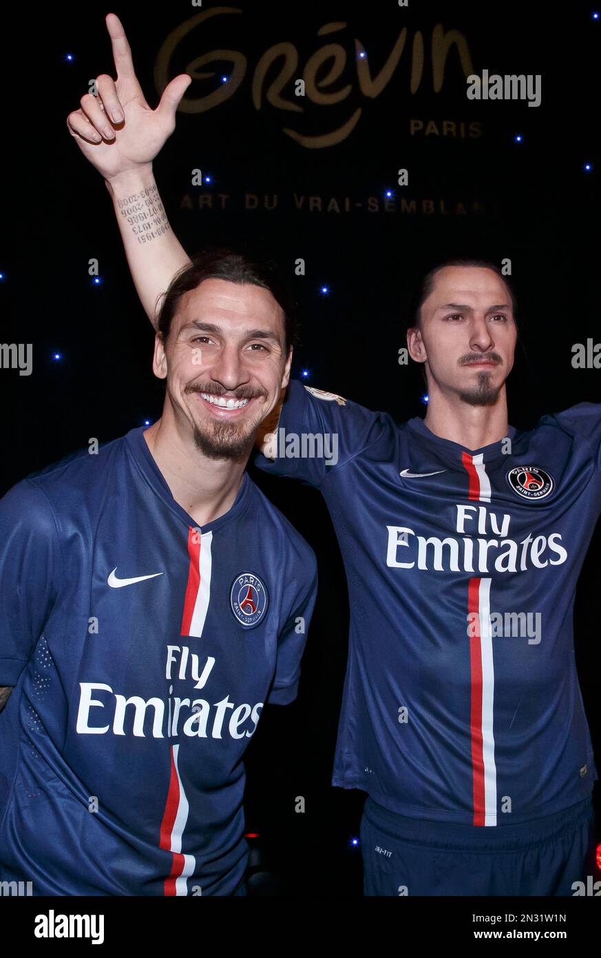 Paris Saint Germain's soccer player Swedish forward Zlatan Ibrahimovic ...