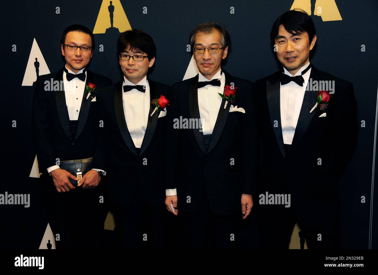 Left to right, Mitsuyasu Tamura, Mitsuru Asano, Ichiro Tsutsui and ...