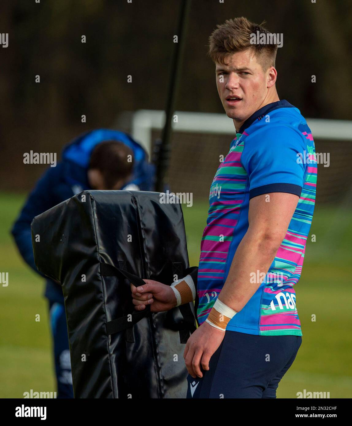 7th février 2023 : Guinness six Nations 2023. ScotlandÕs Huw Jones lors ...