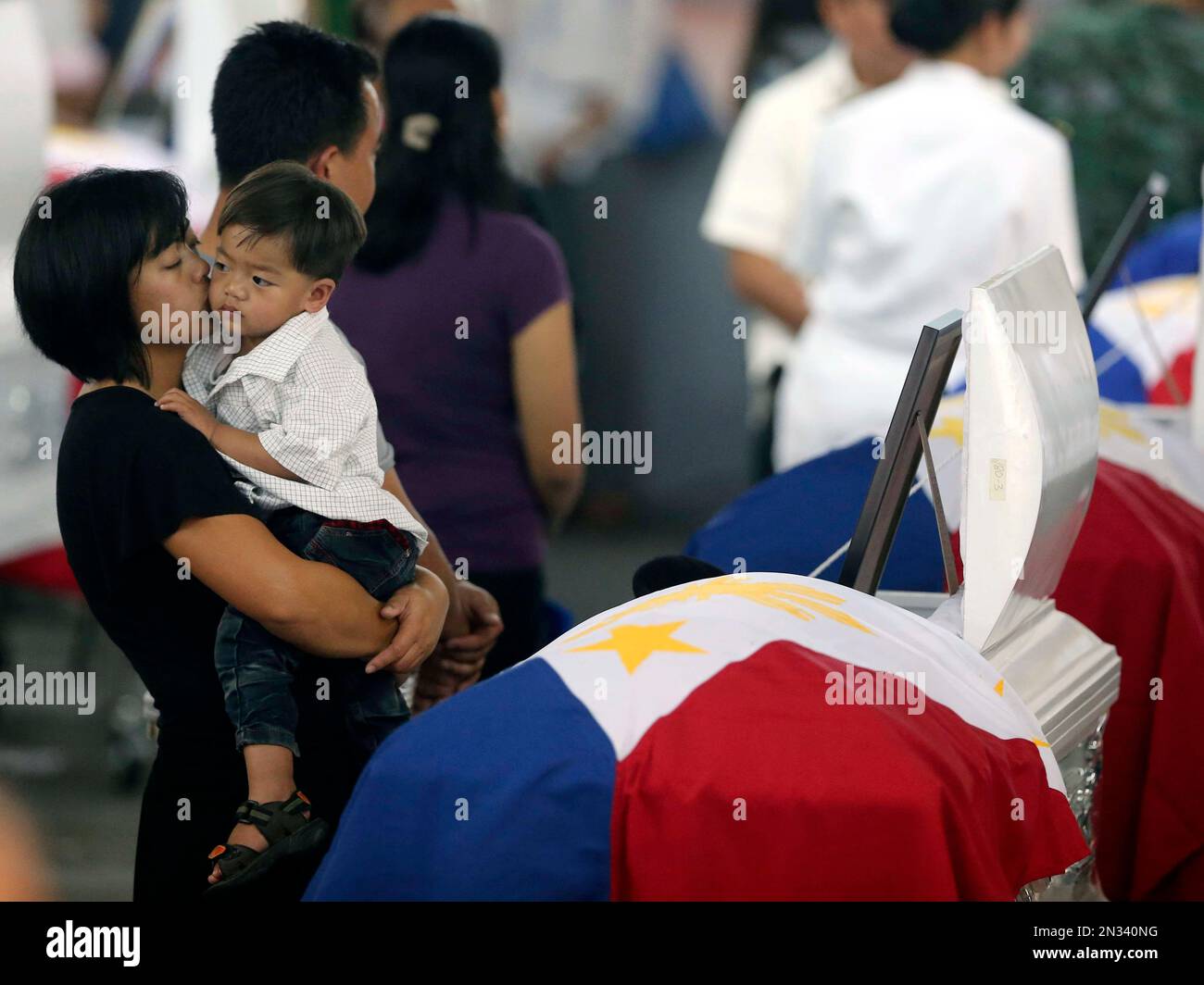 Christine Kiangan, widow of Noble Kiangan, one of the 44 members of the ...