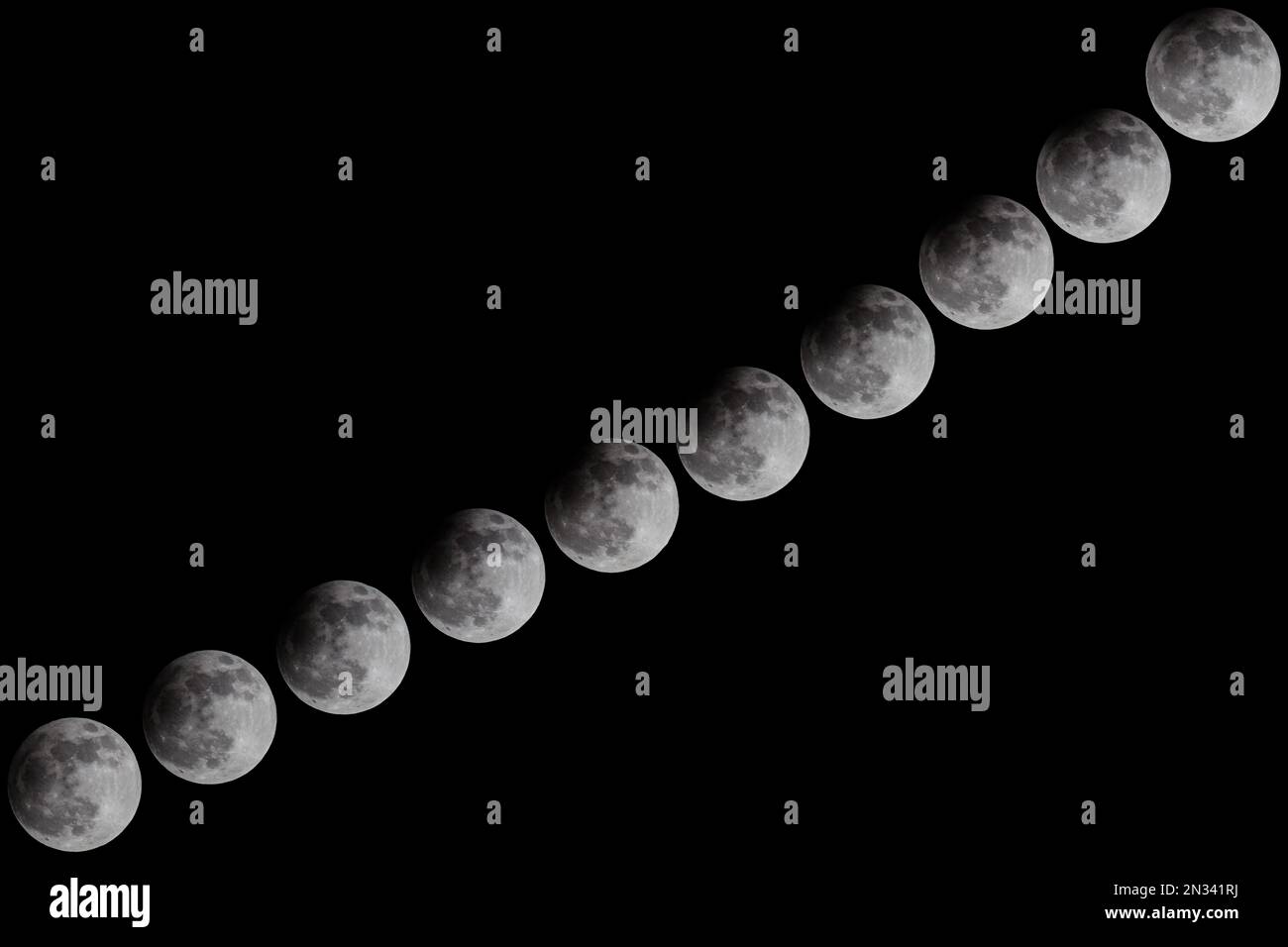 Solar eclipse sequence Banque de photographies et d’images à haute ...