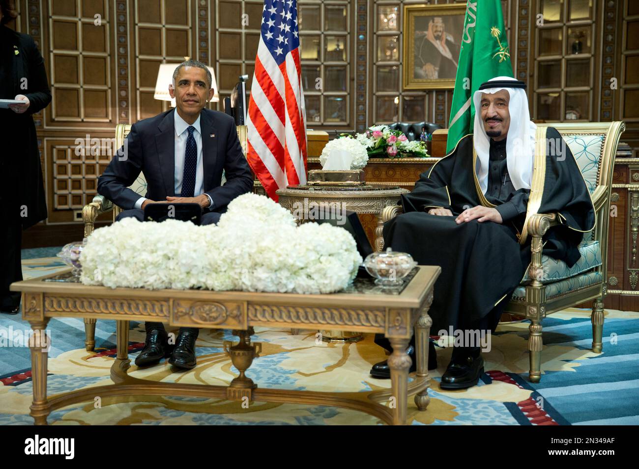 President Barack Obama and new Saudi Arabian King, Salman bin Abdul ...