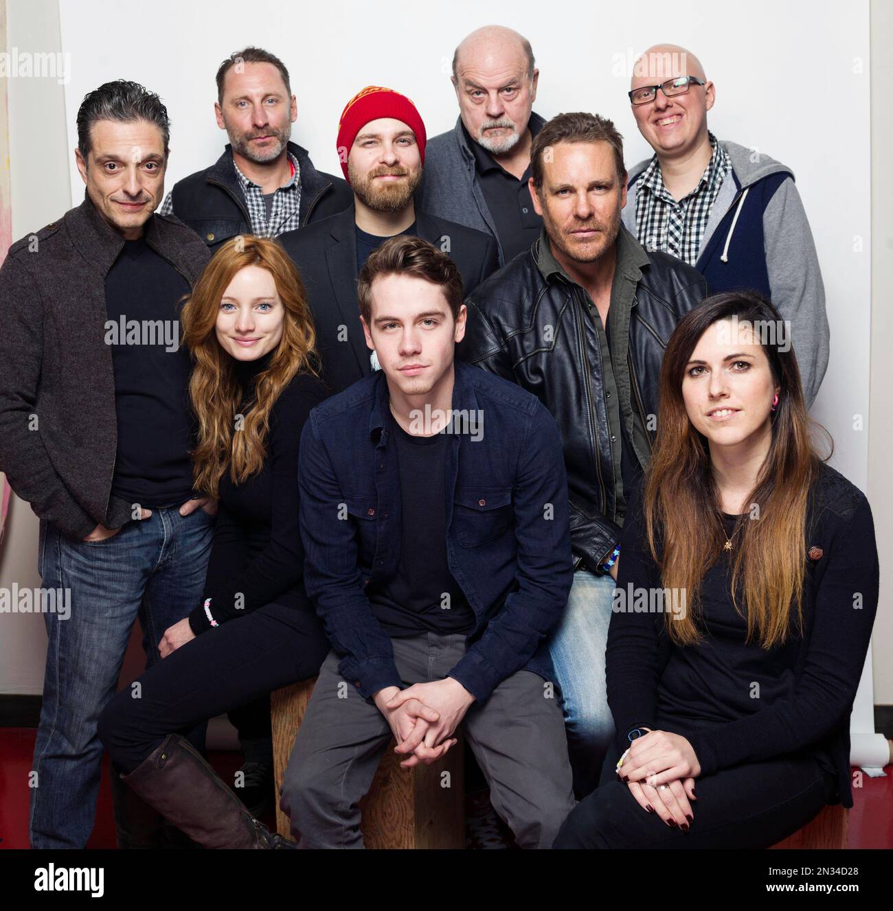 Edwin Wright, from top row left, Michael Ironside, director/writer ...