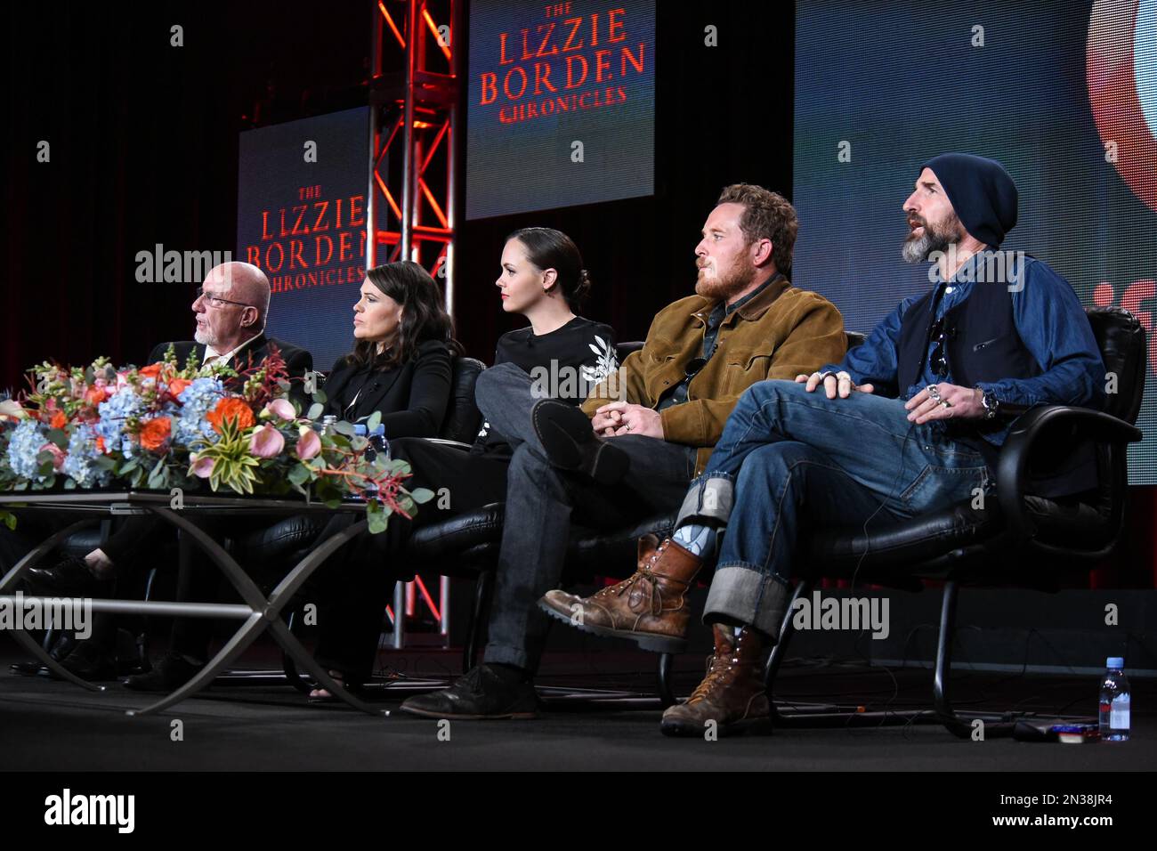 From left, Jonathan Banks, Clea DuVall, Christina Ricci, Cole Hauser ...