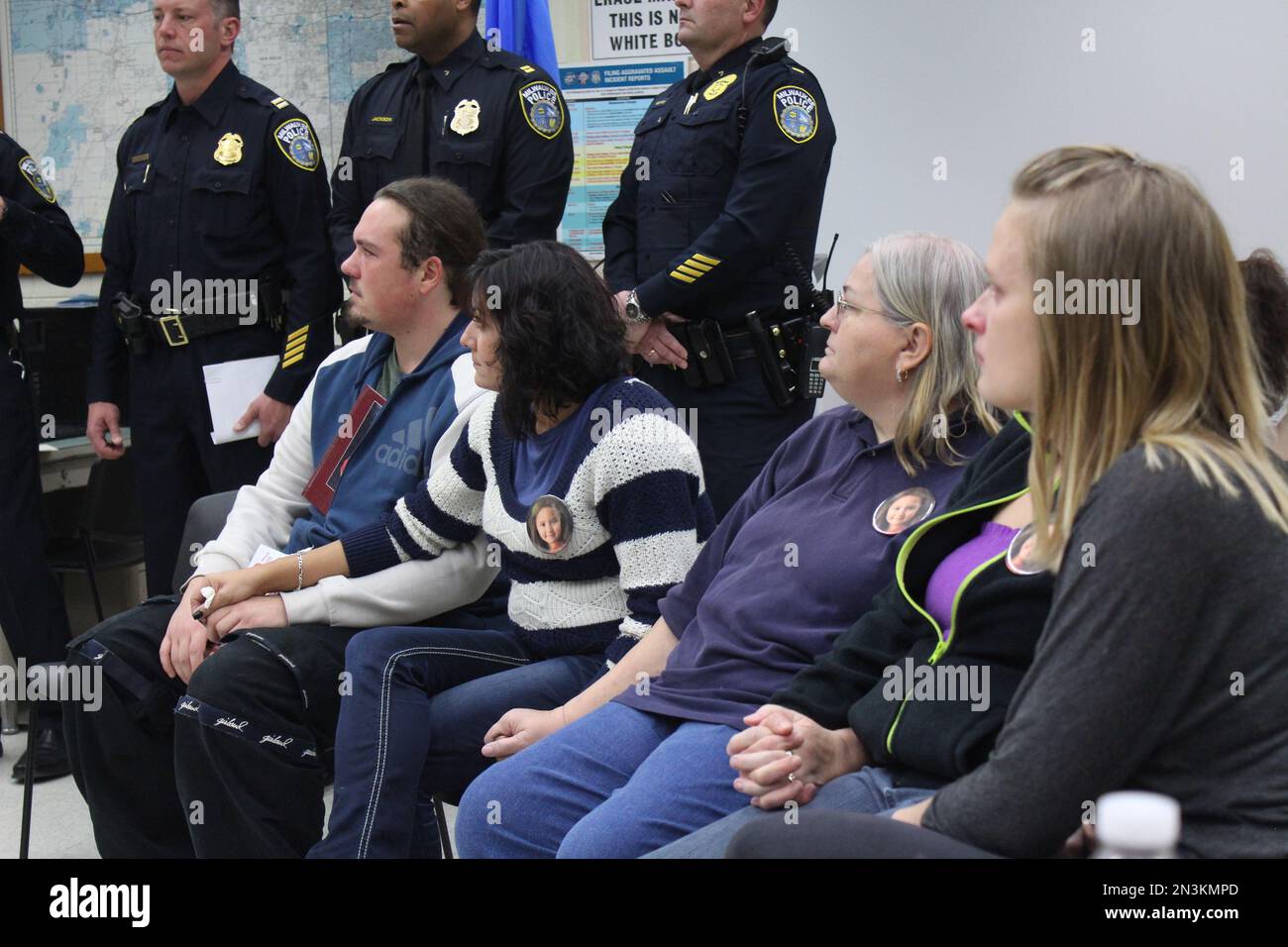 This photo taken Saturday, Nov. 8, 2014 shows (from left to right ...