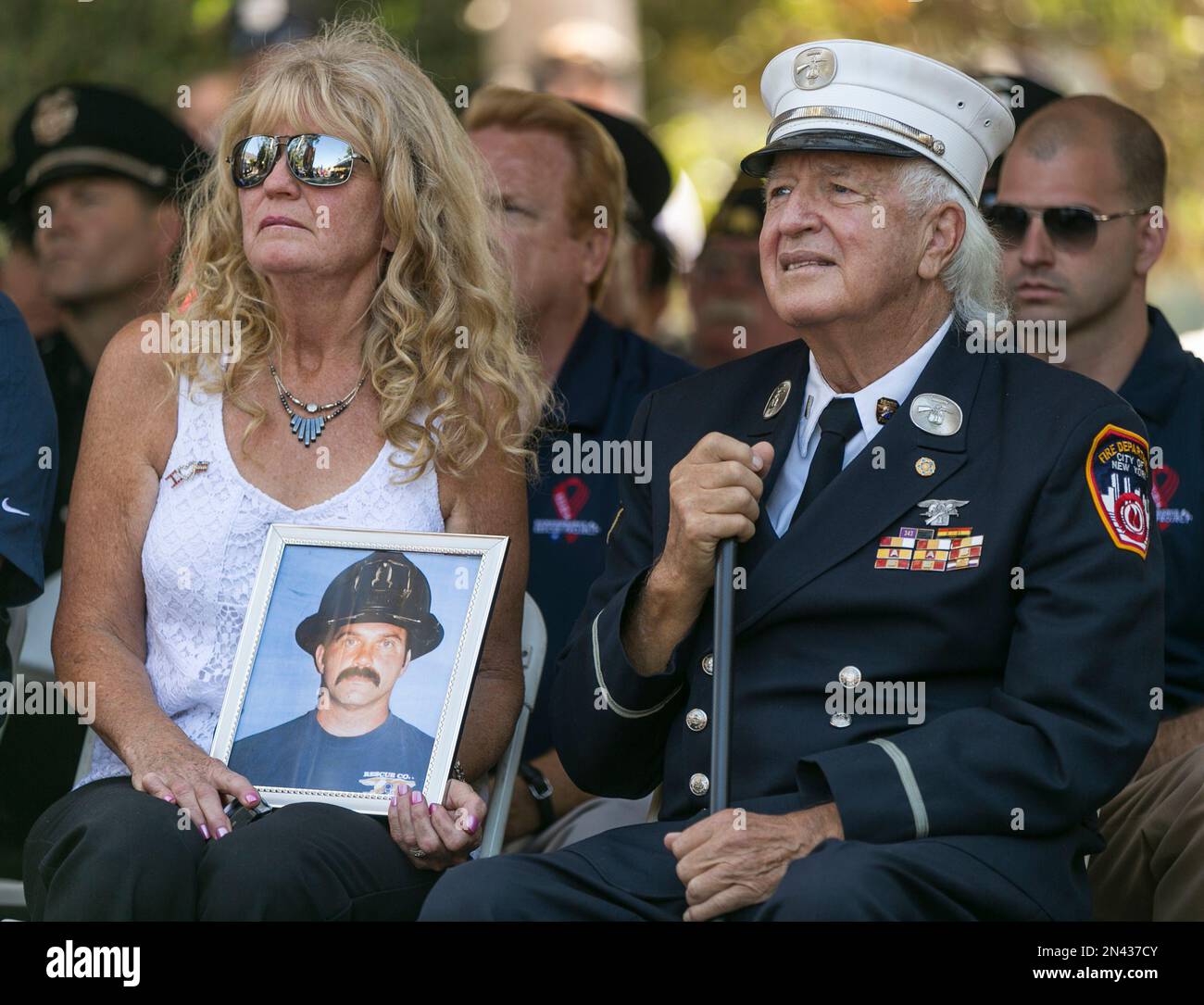 FDNY Rescue Co. 1 retired Lt. Paul Geidel, 82, right, with his wife ...
