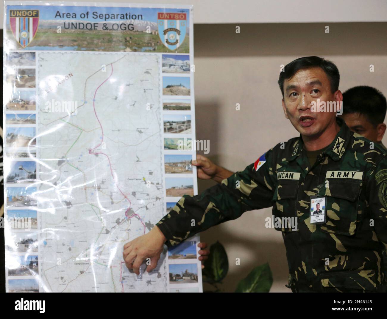 Filipino Col. Roberto Ancan, Commanding Officer of the Armed Forces of ...