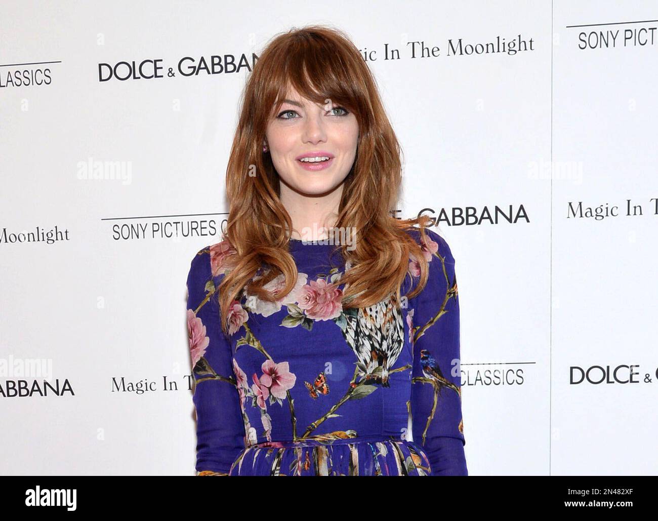 FILE - This July 16, 2014 file photo shows actress Emma Stone arrives ...