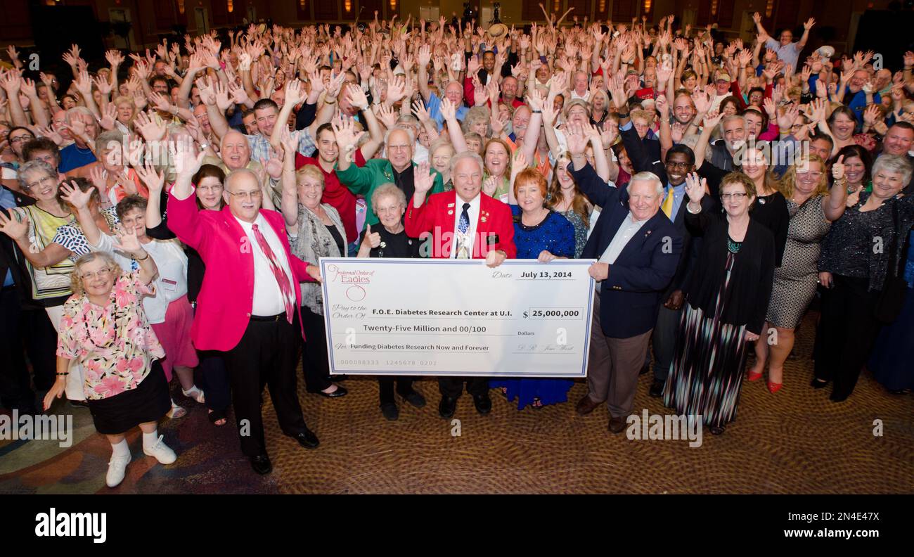 IMAGE DISTRIBUTED FOR THE FRATERNAL ORDER OF EAGLES - $25 Million Check ...