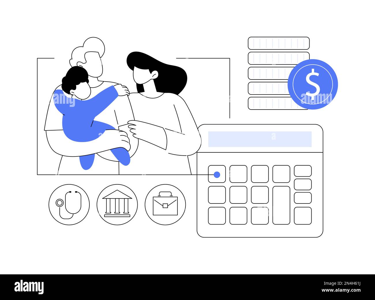 Frais de garde d'enfants Banque d'images vectorielles - Alamy