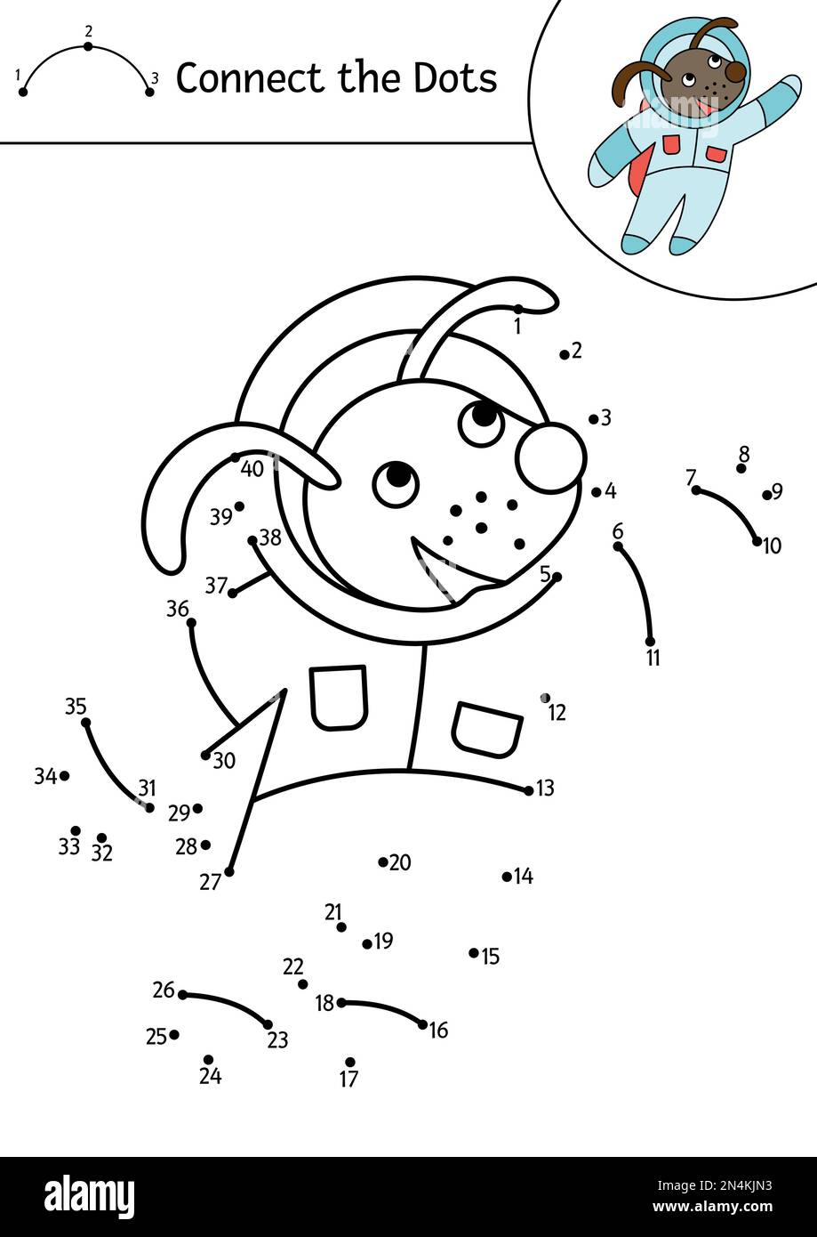 Activité vectorielle de l'espace point à point et de la couleur avec le ...