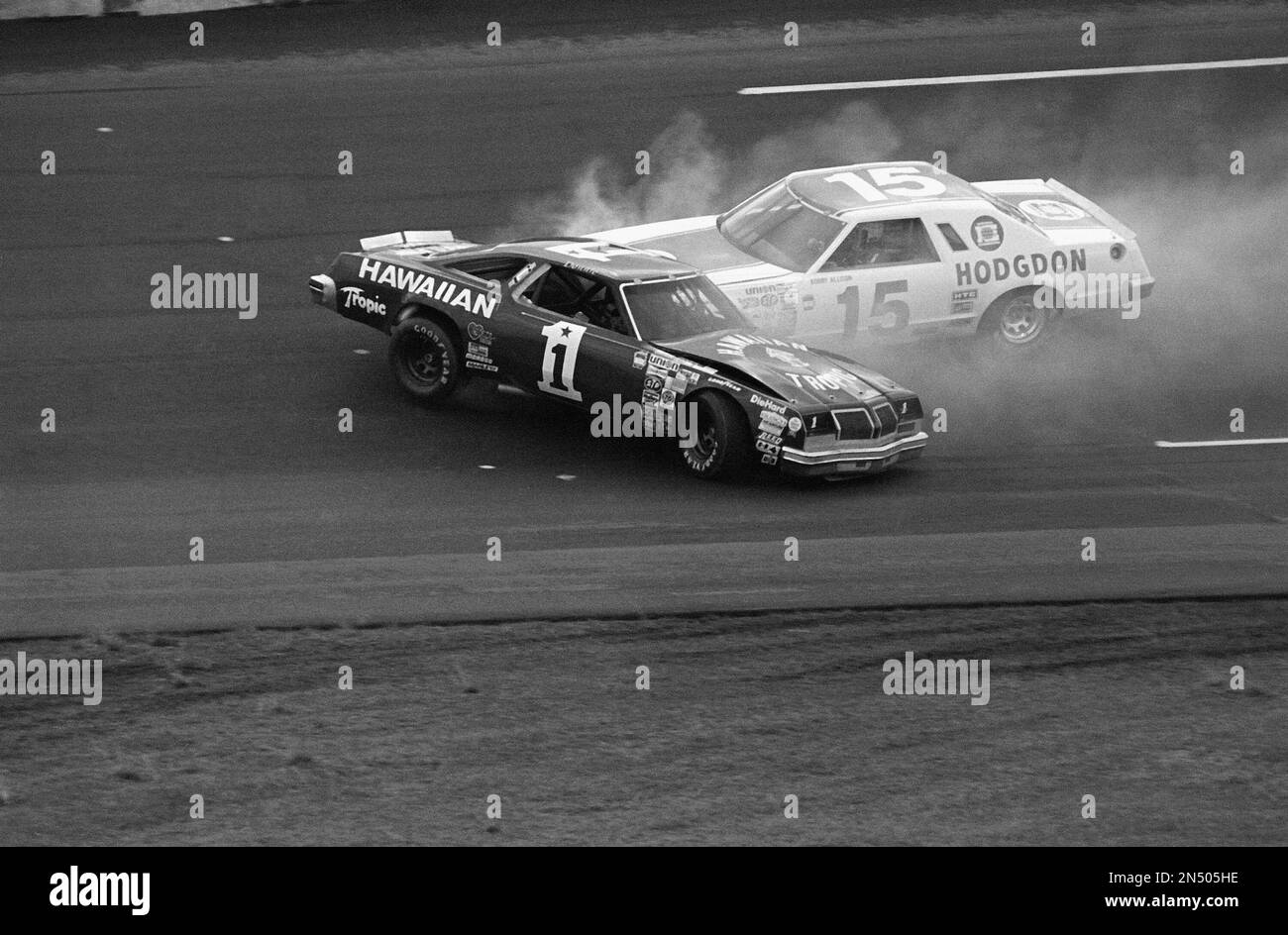 FILE - In this Feb. 18, 1979, file photo, Donnie Allison (1) gets by ...