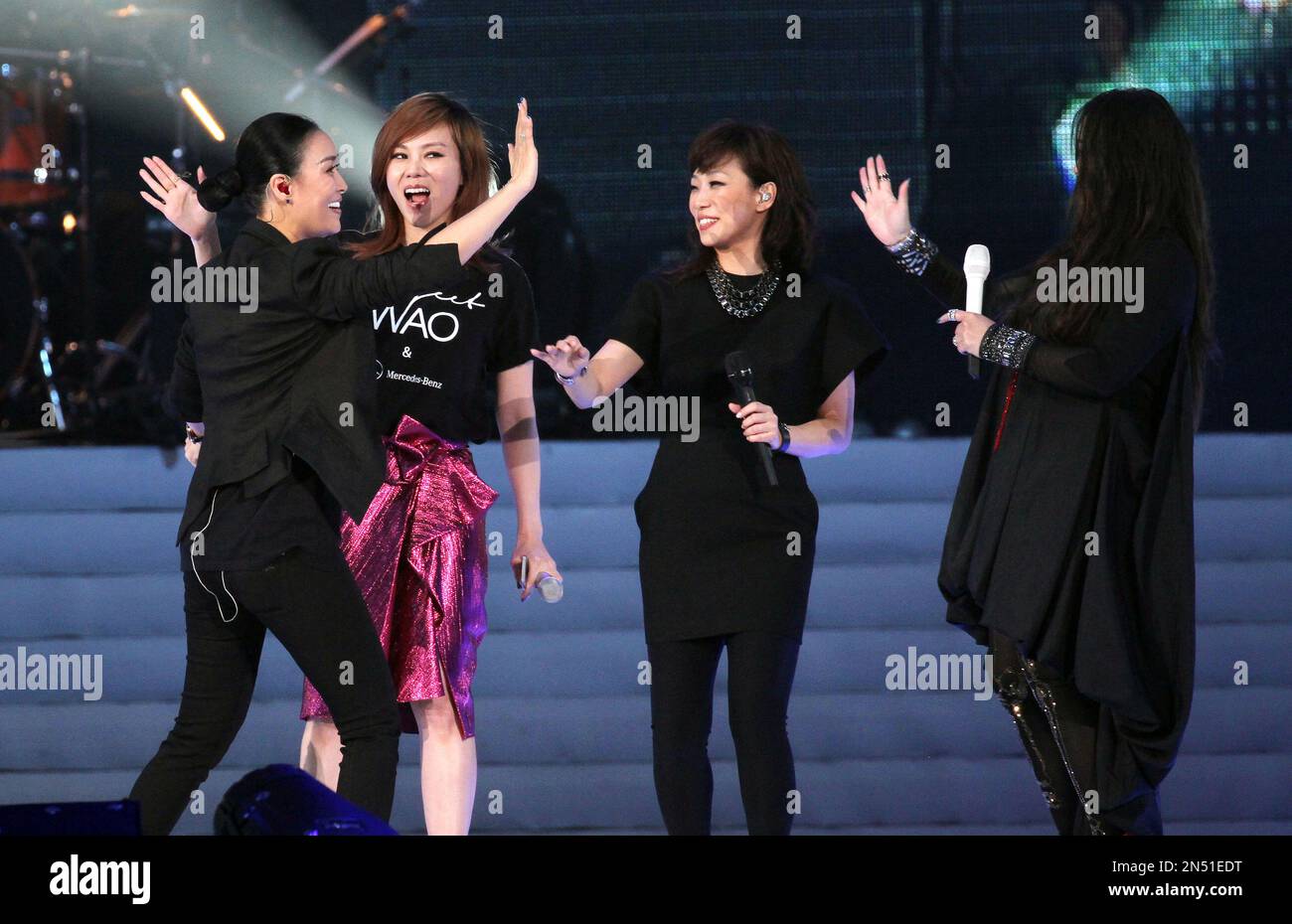 From left, Chinese singer Na Ying, Singapore singer Tanya Chua, Hong ...