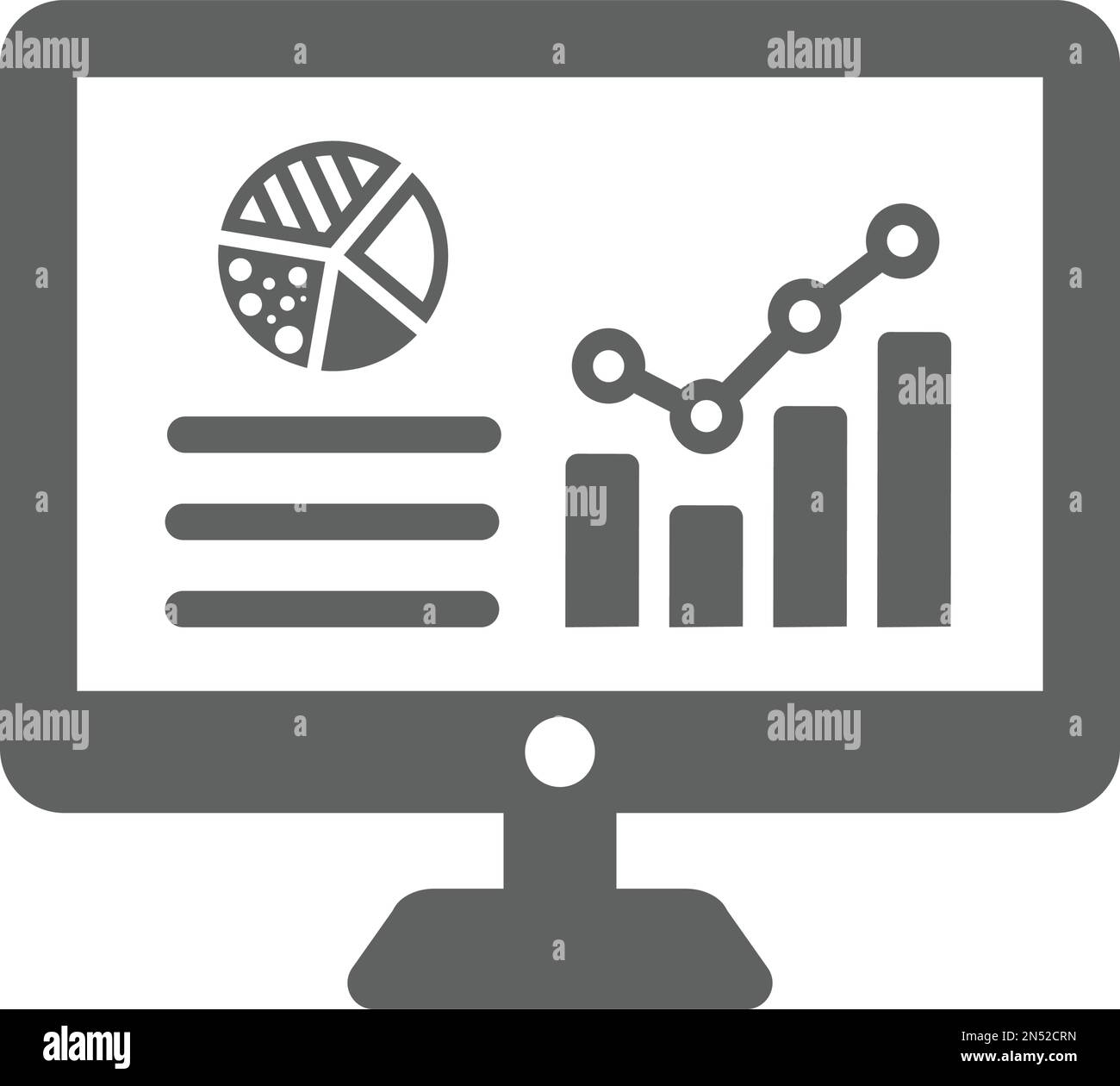 Statistiques, icône d'analyse. . Conception vectorielle bien organisée ...