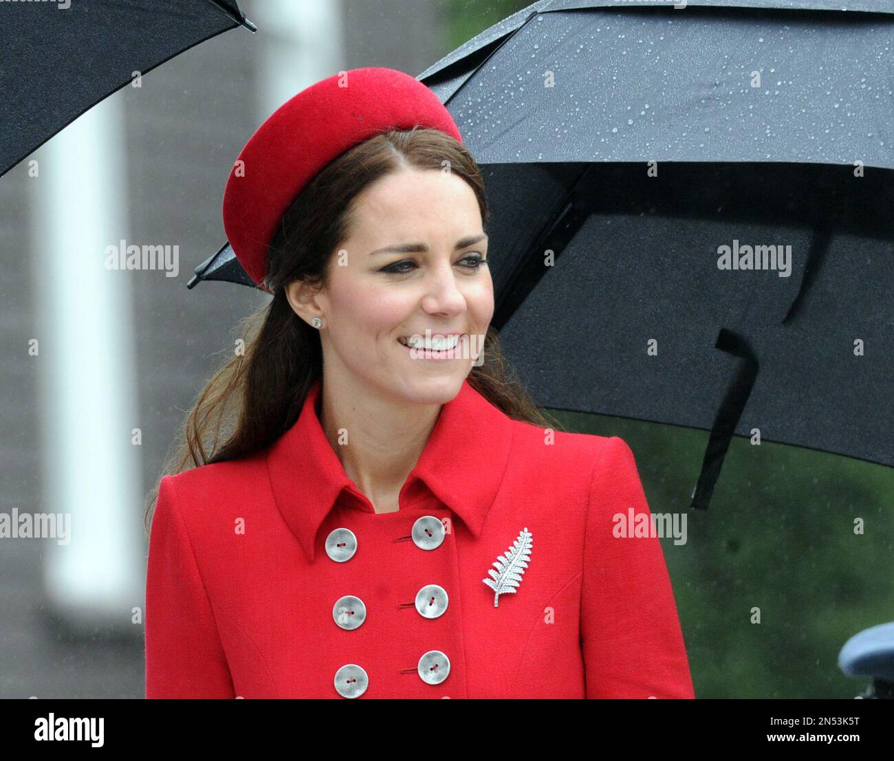Britain's Kate, the Duchess of Cambridge, smiles at the official ...