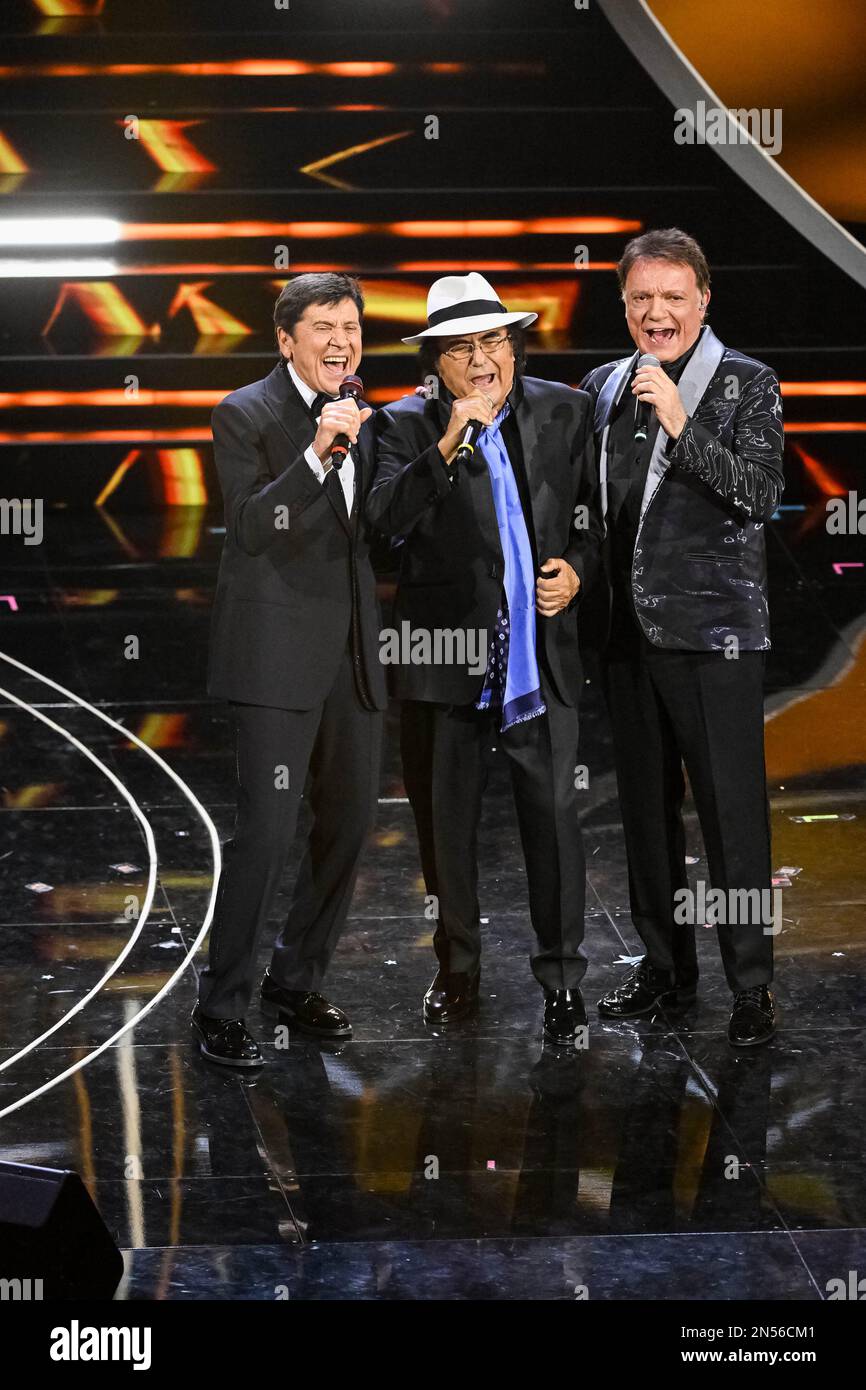 Gianni Morandi , Albano , Massimo Ranieri 73rd Edition de Sanremo ...