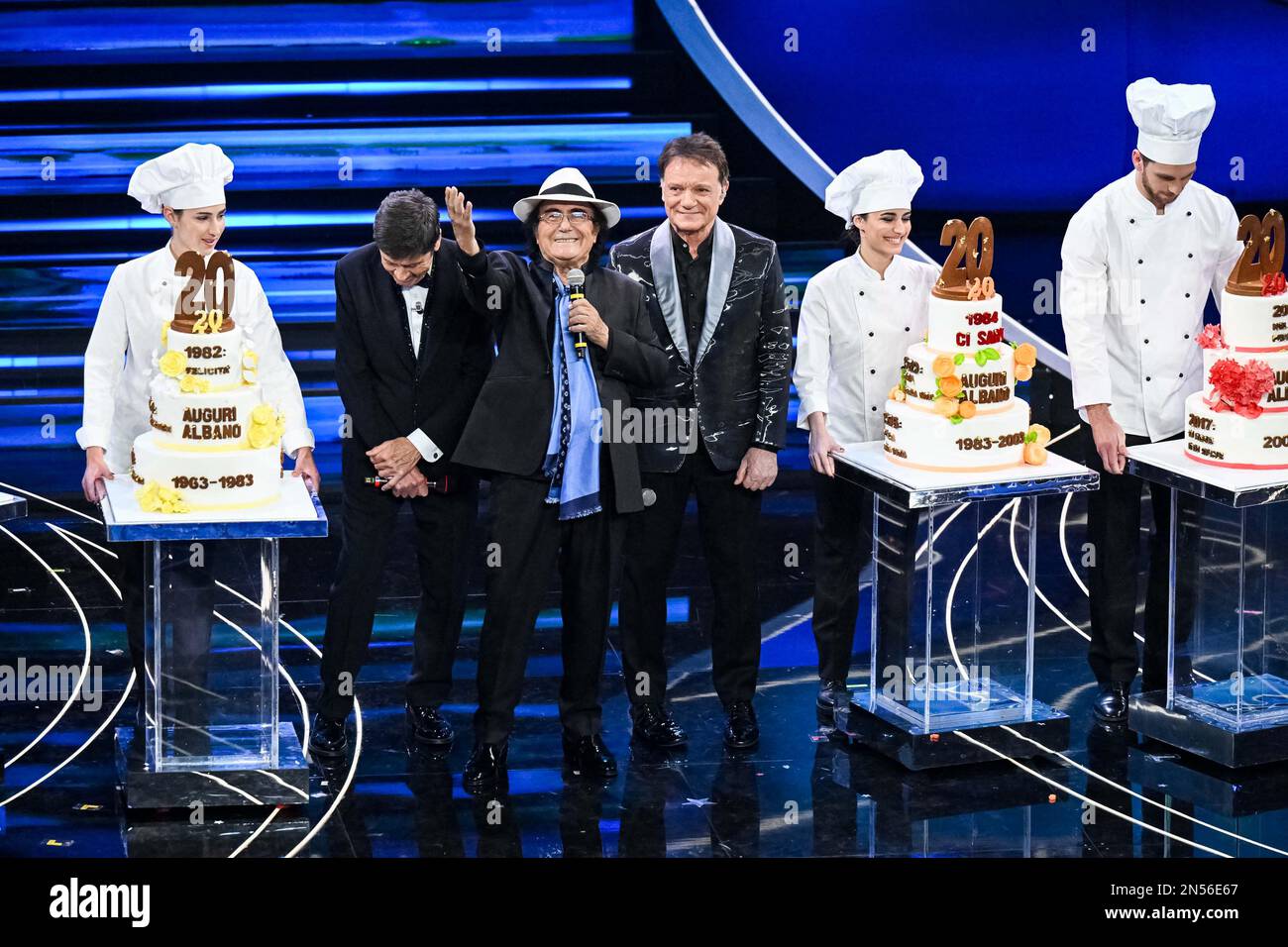 Gianni Morandi , Albano , Massimo Ranieri 73rd Edition de Sanremo ...