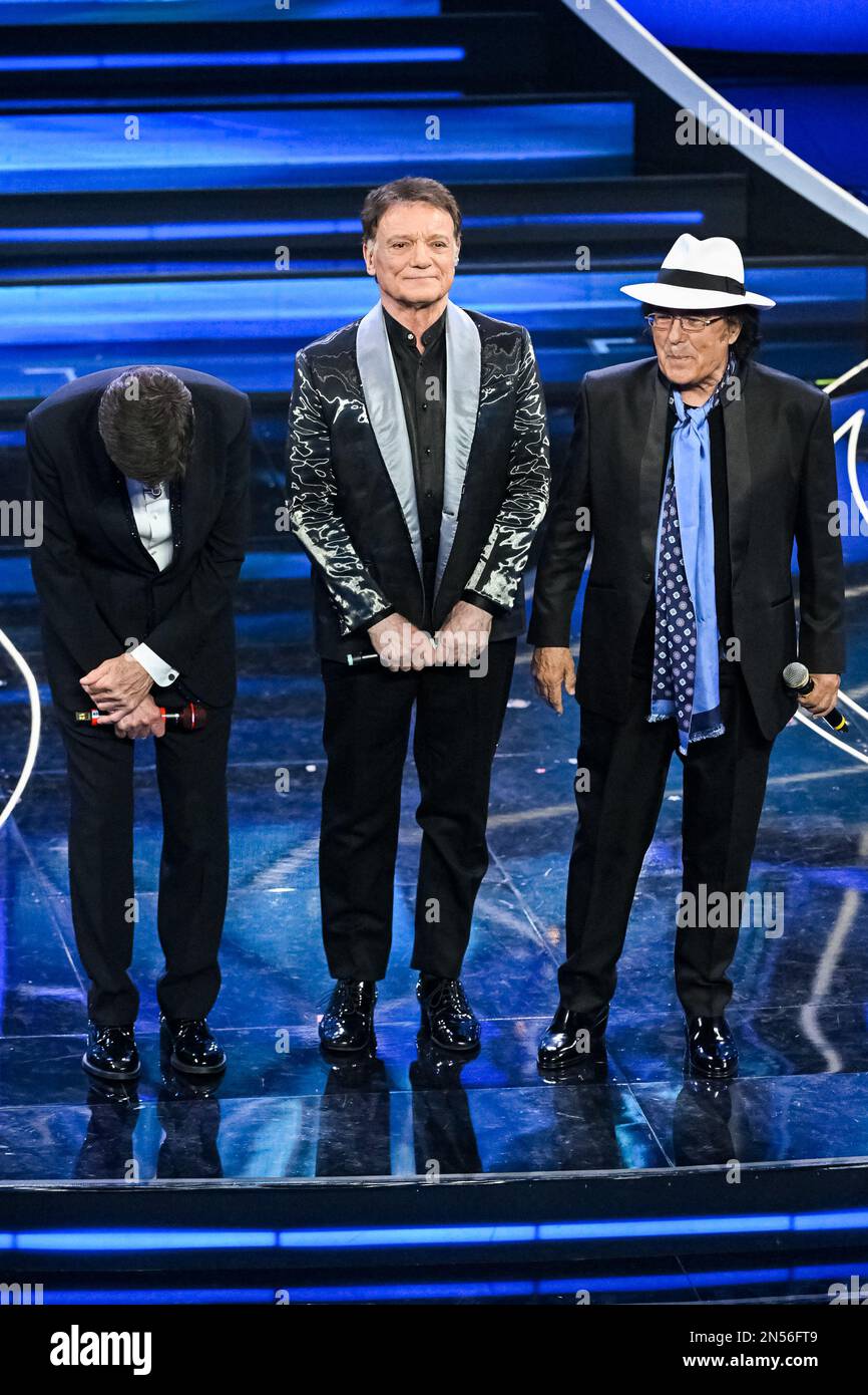 Gianni Morandi , Massimo Ranieri , Albano 73rd Edition de Sanremo ...