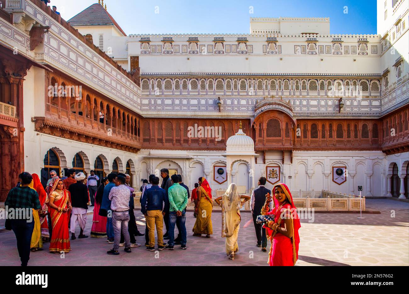 Karan mahal junagarh fort bikaner Banque de photographies et d’images à ...