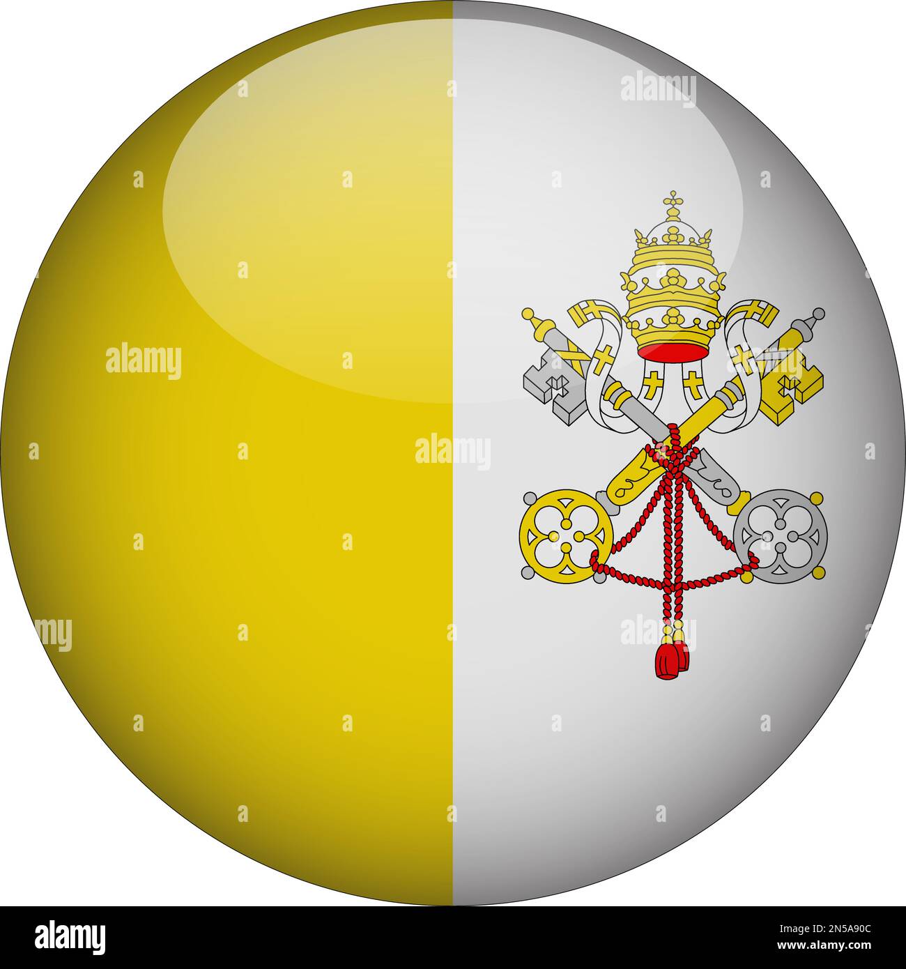 Drapeau ville du vatican Banque d'images vectorielles - Alamy