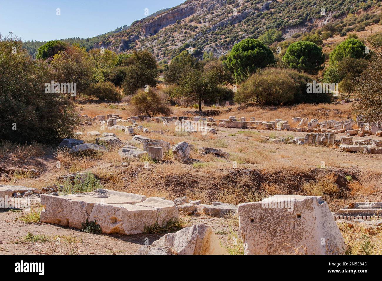 Ville antique d'Ephèse (Efes) en Turquie. Anciennes structures ...