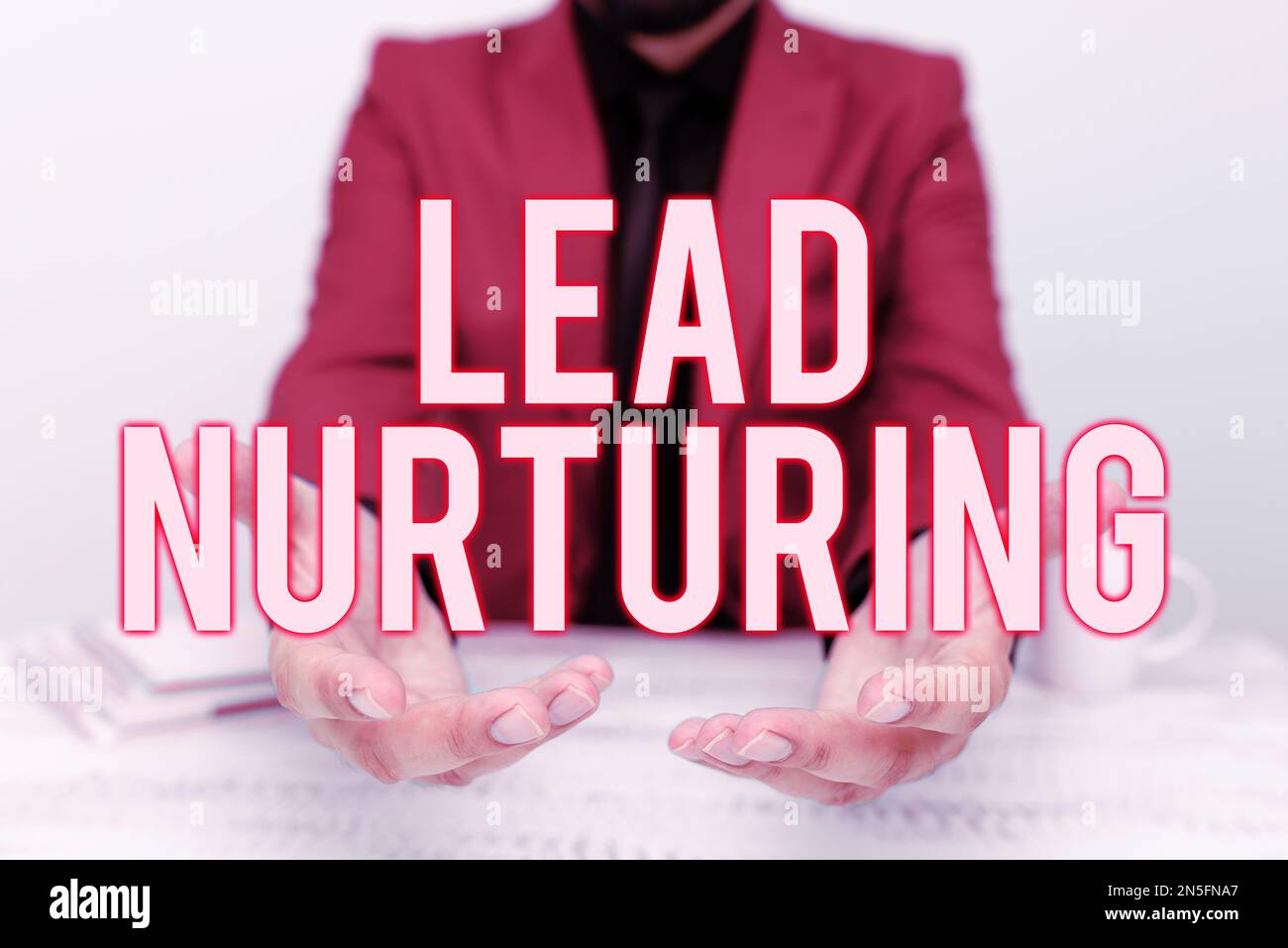 Affiche indiquant l'entretien des clients potentiels. Méthode de ...