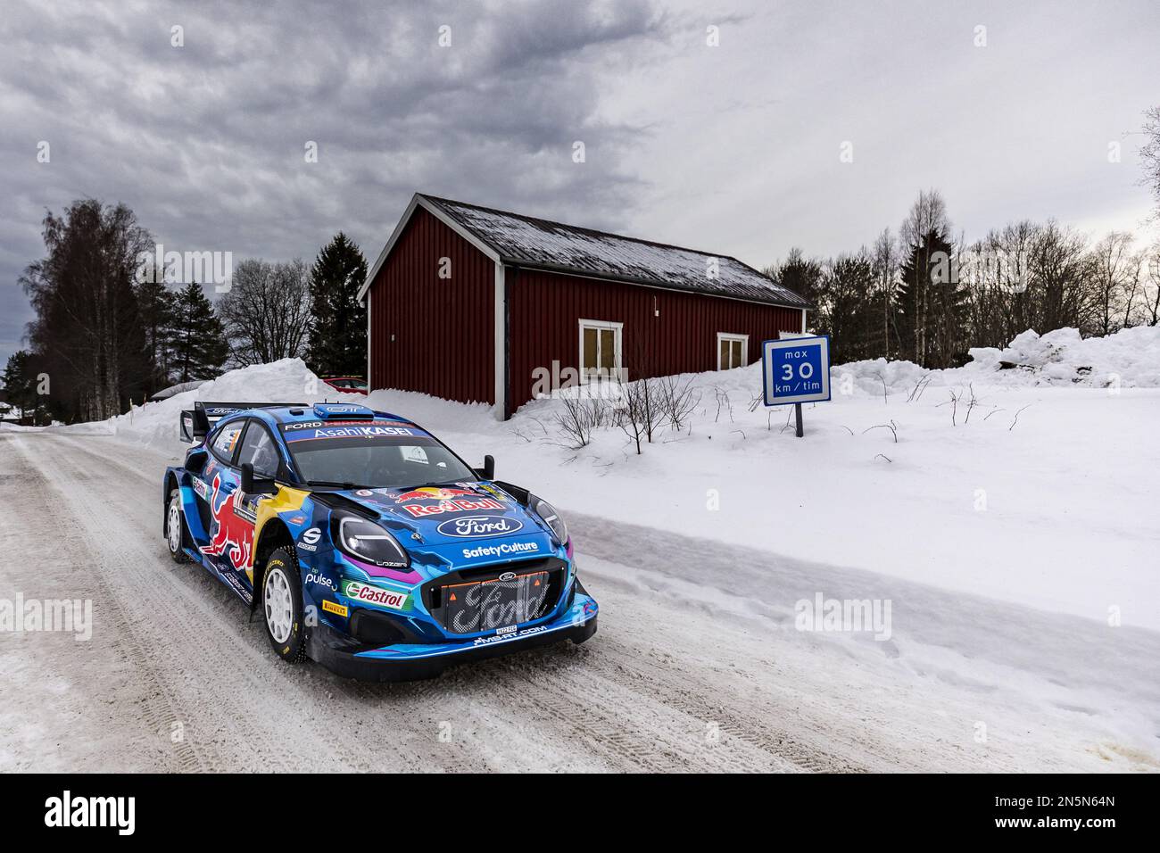 9 février 2023, Rome, Suède : 08 Ott TANAK (est), Martin JARVEOJA (est ...