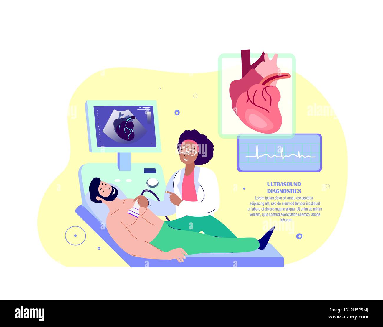 Ultrasound heart Banque de photographies et d’images à haute résolution ...
