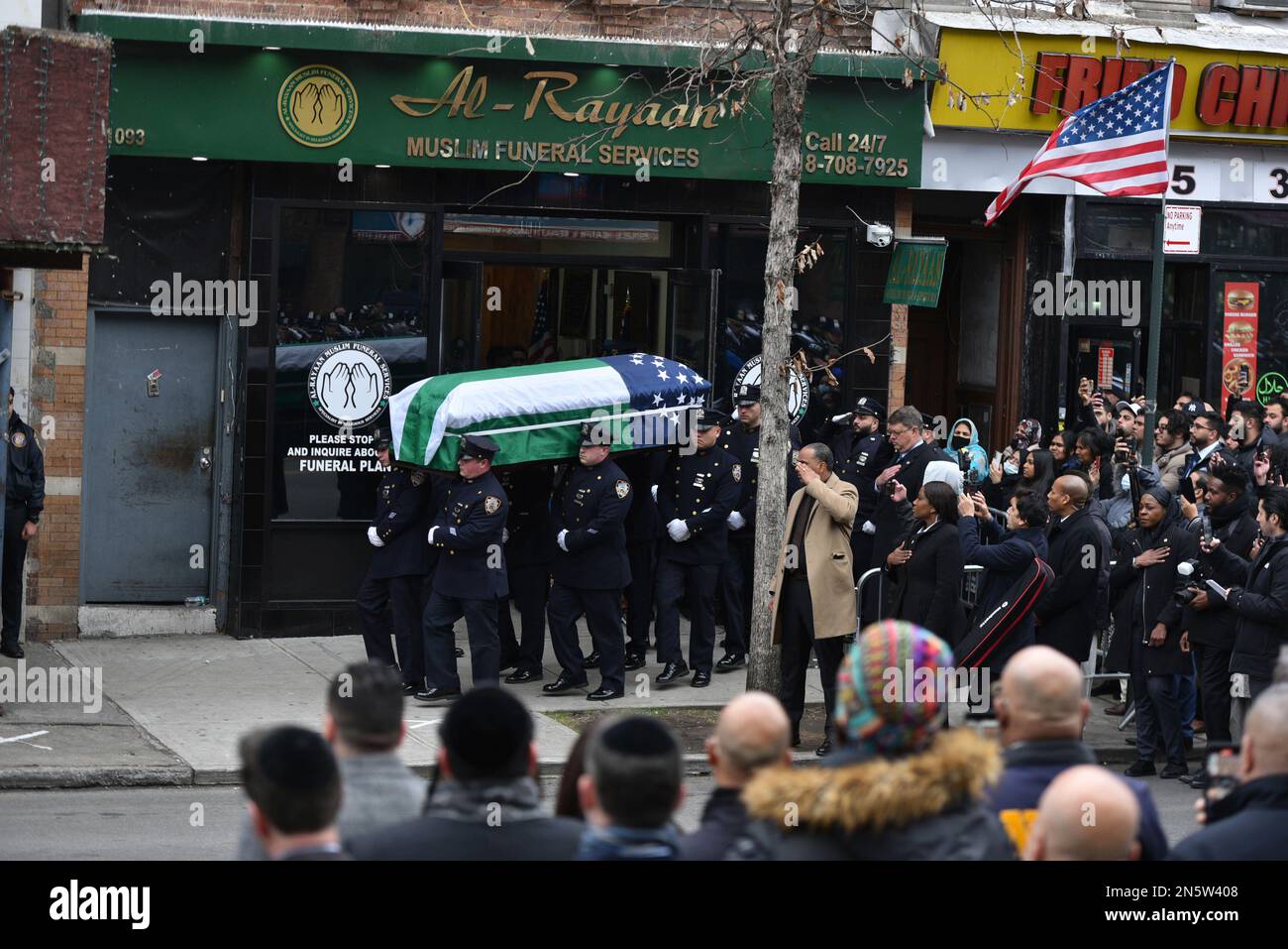 Photo by: NDZ/STAR MAX/IPx 2023 2/9/23 Police officers attend the ...