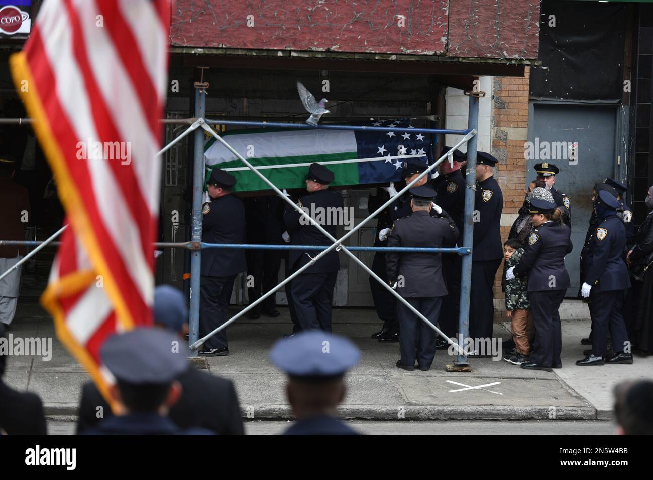 Photo by: NDZ/STAR MAX/IPx 2023 2/9/23 Police officers attend the ...