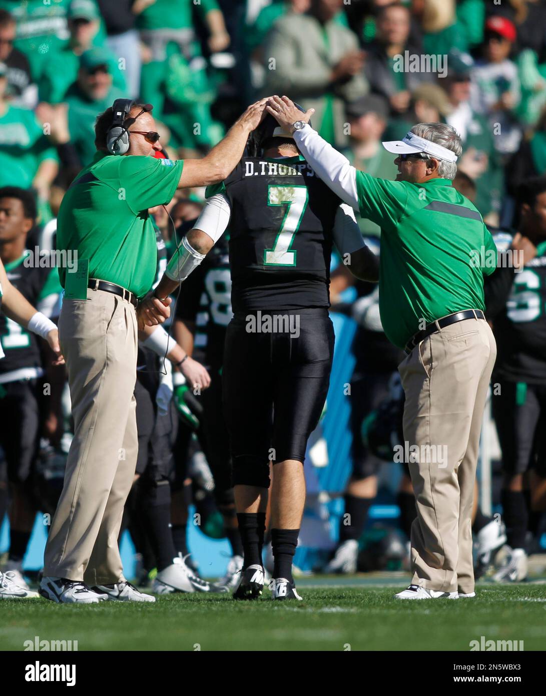 North Texas head coach Dan McCarney, left, and Director of Football ...