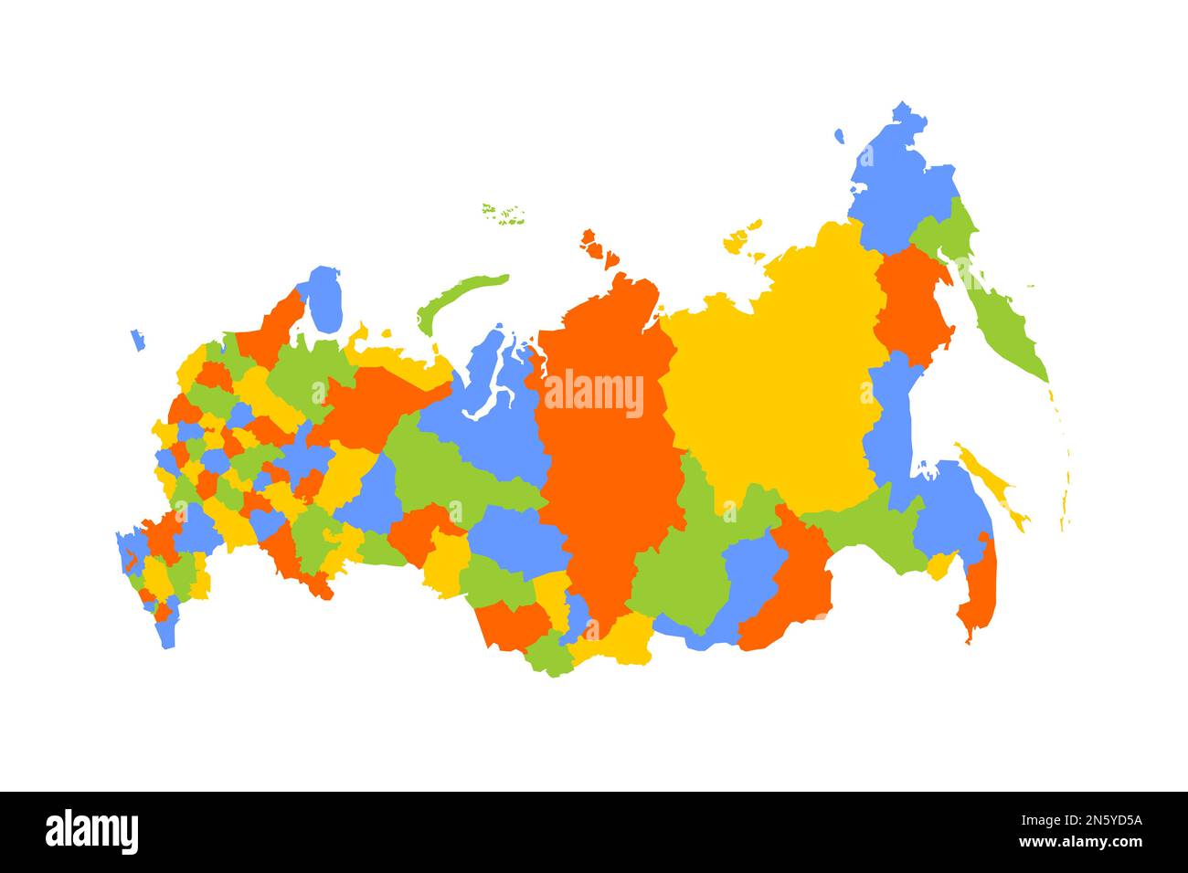 Russia political map Banque de photographies et d’images à haute ...