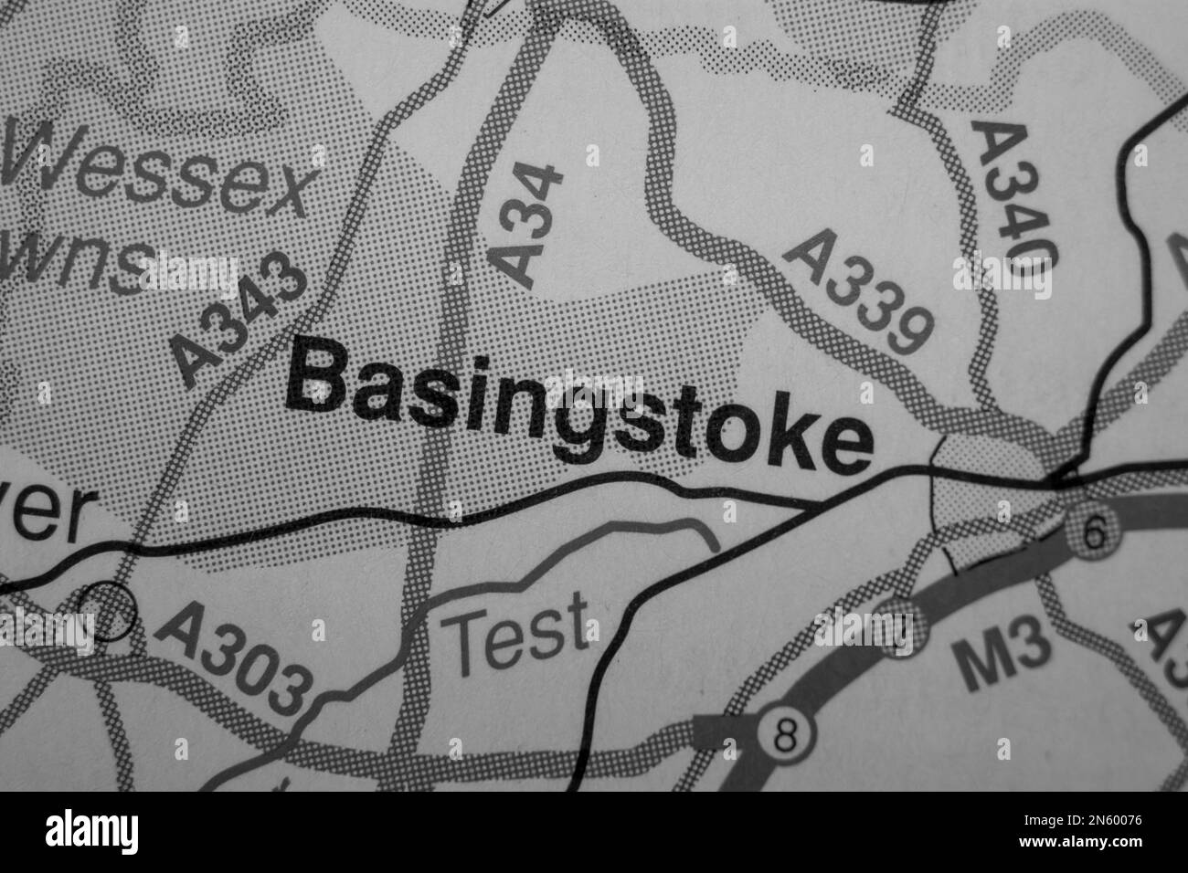 Mapa de basingstoke Banque de photographies et d’images à haute ...