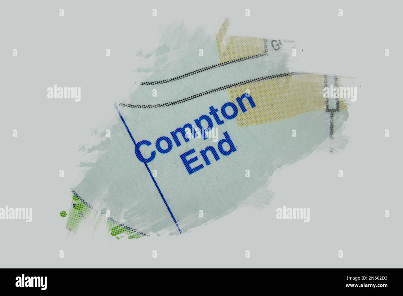 Panneau du village de compton Banque de photographies et d’images à ...