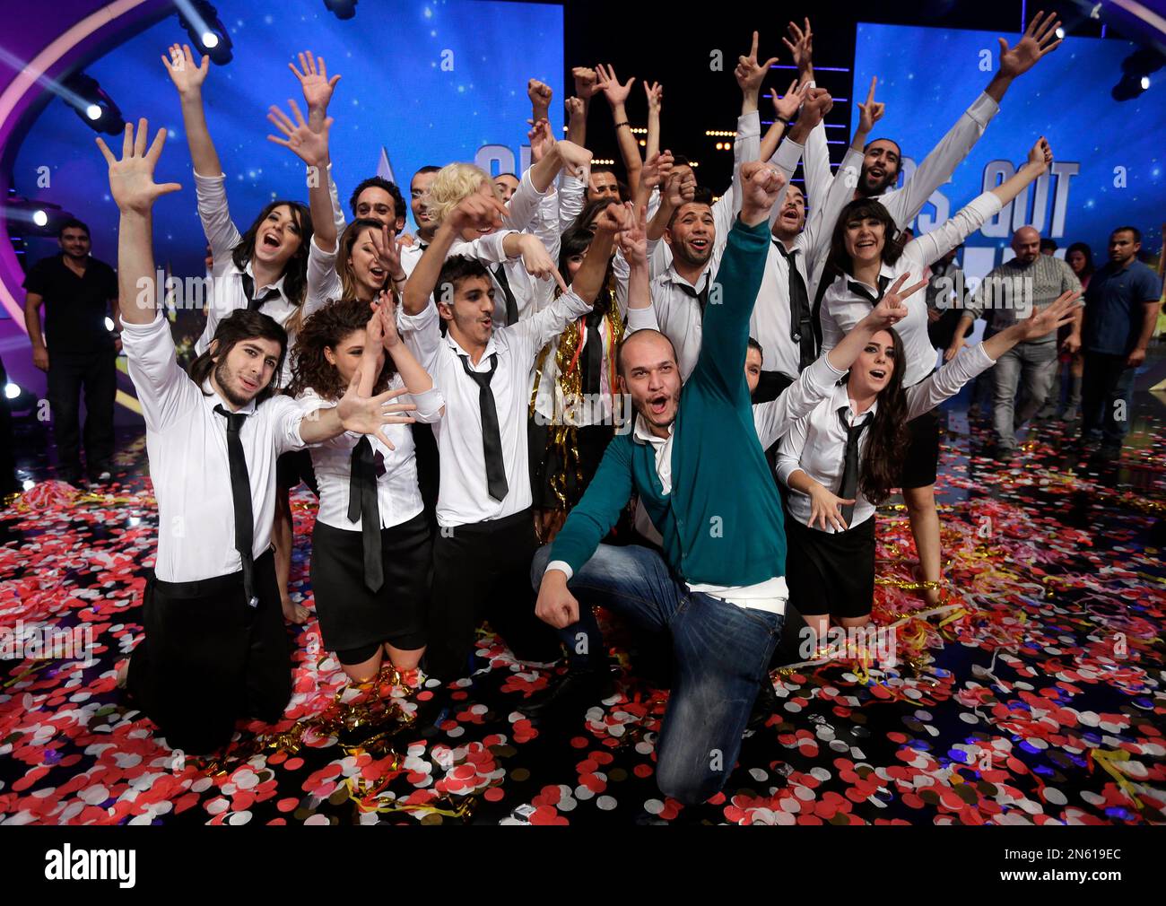 In this Saturday Dec. 7, 2013 photo, a Syrian dancing group known as ...