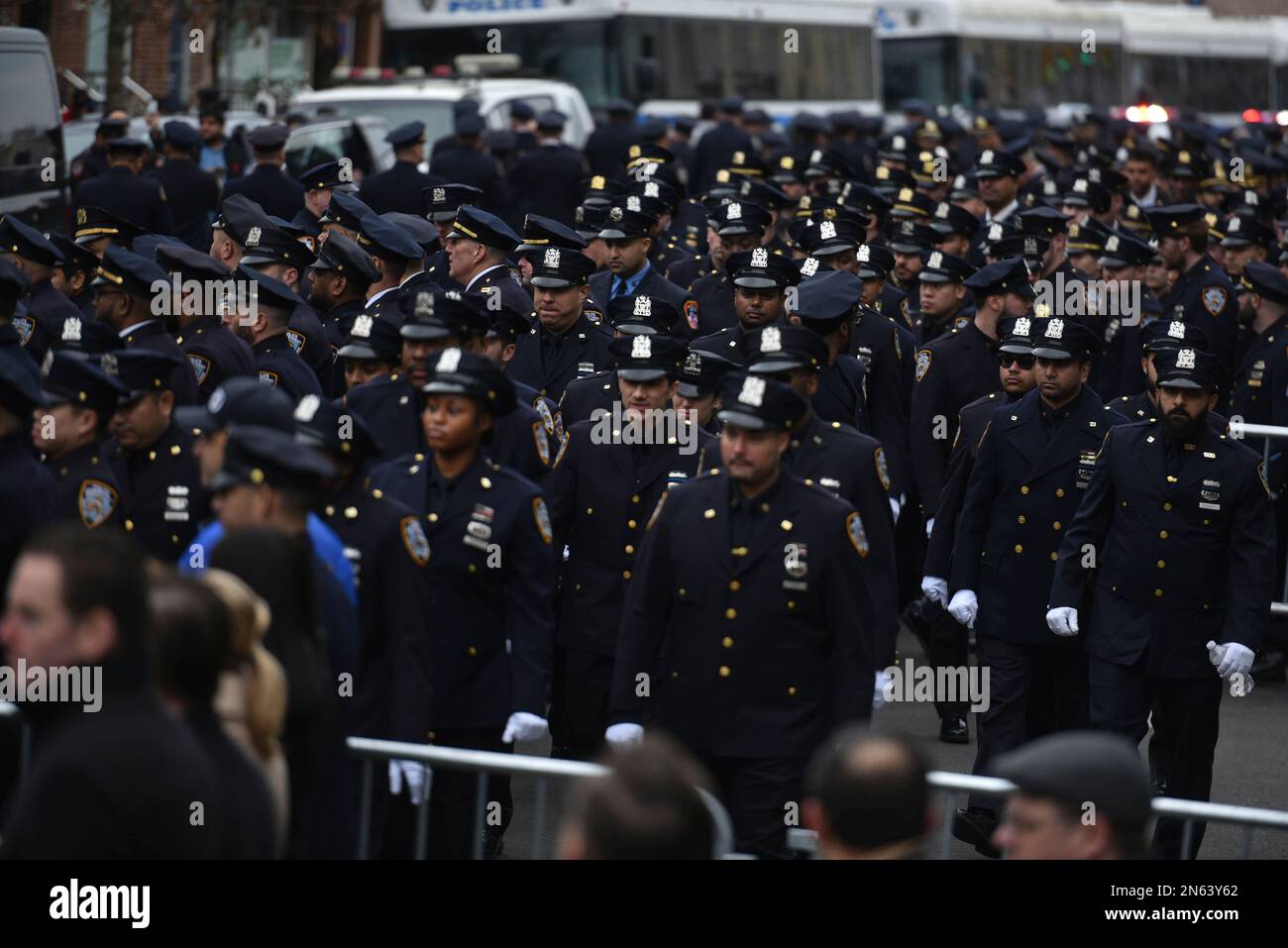 Photo by: NDZ/STAR MAX/IPx 2023 2/9/23 Police officers attend the ...