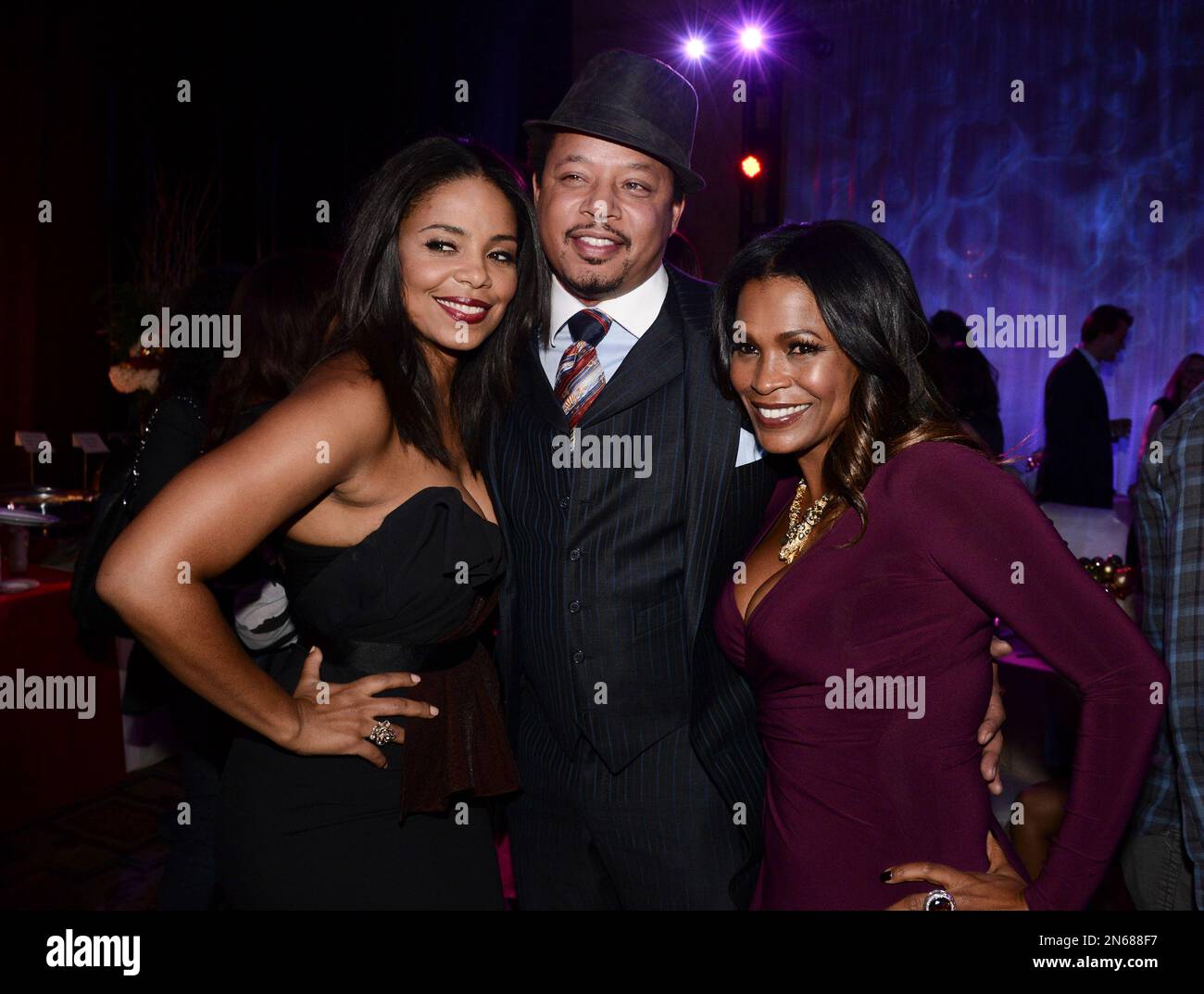 From left to right, actress Sanaa Lathan, actor Terrence Howard, and ...