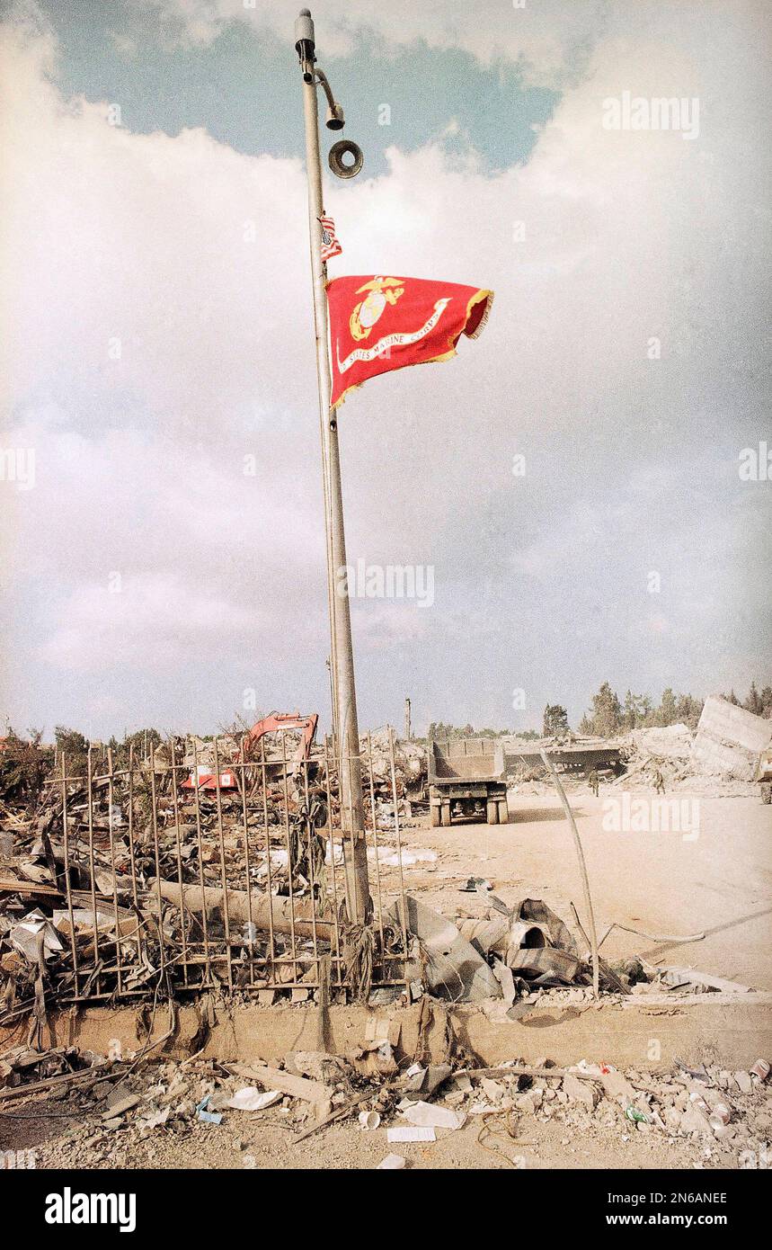 FILE - In this Sunday, Oct. 23, 1983 file photo, the U.S. Marine Corps ...