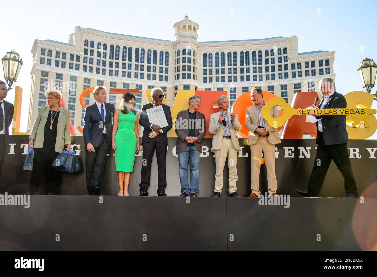 Cast members from CBS Films' 'Last Vegas' (L-R) Kevin Kline, Mary ...