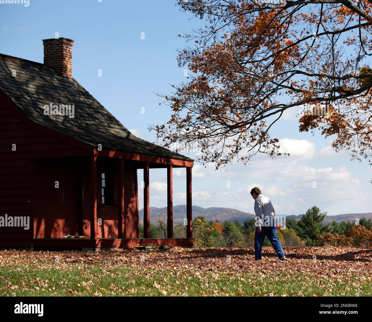 Jacob Kam, of Israel, visits the Neilson House and Farm at Saratoga ...