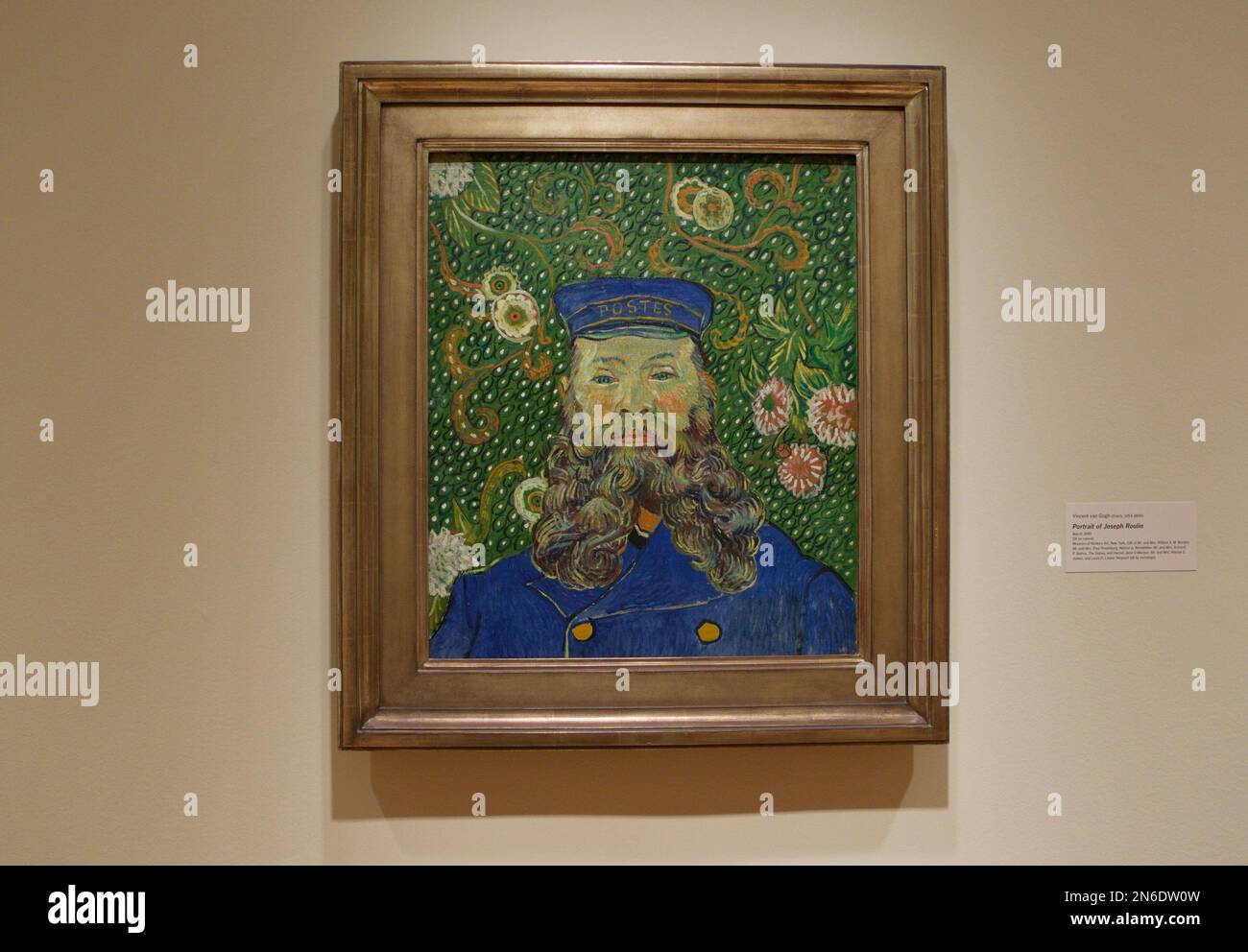 One of Vincent van Gogh's "The Postman Joseph Roulin," is photographed ...