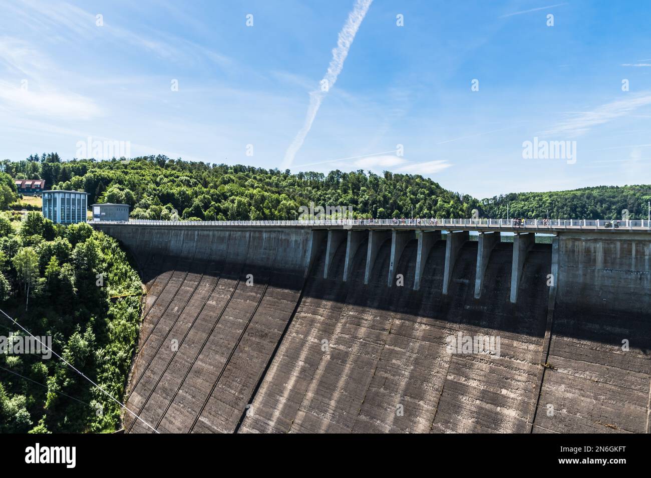 Le barrage de Rappbode est le plus grand barrage de la région de Harz ...
