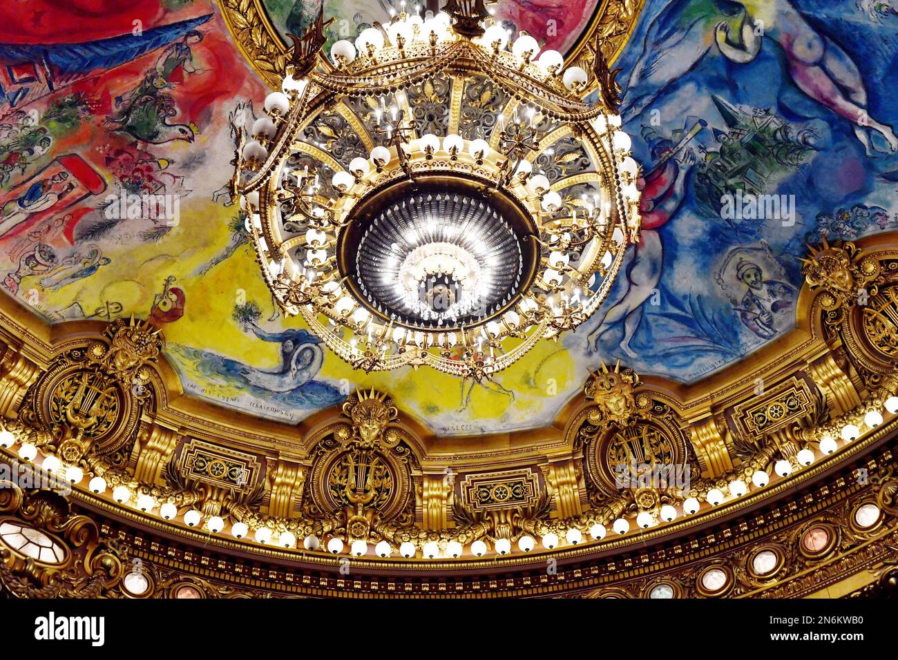 Marc Chagall Fresco à l'Opéra de Paris - Palais Garnier - France Photo ...