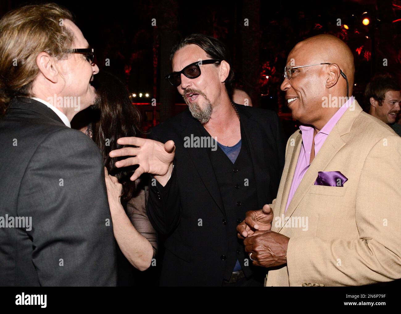 From left to right, show creator Kurt Sutter, actor Tommy Flanagan, and ...