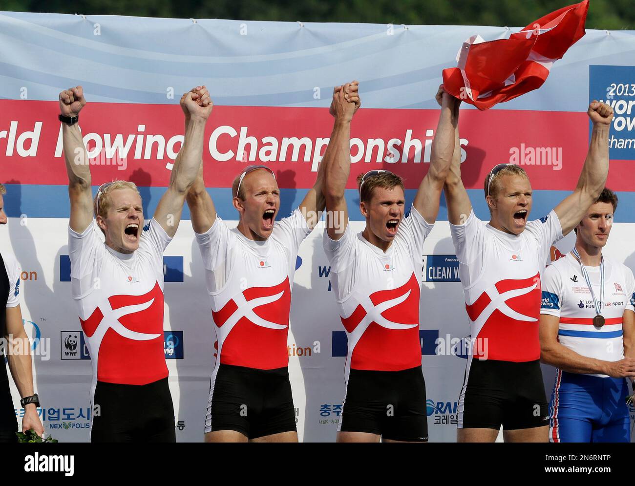 Winners Kasper Winther, Jacob Larsen, Jacob Barsoe and Morten ...