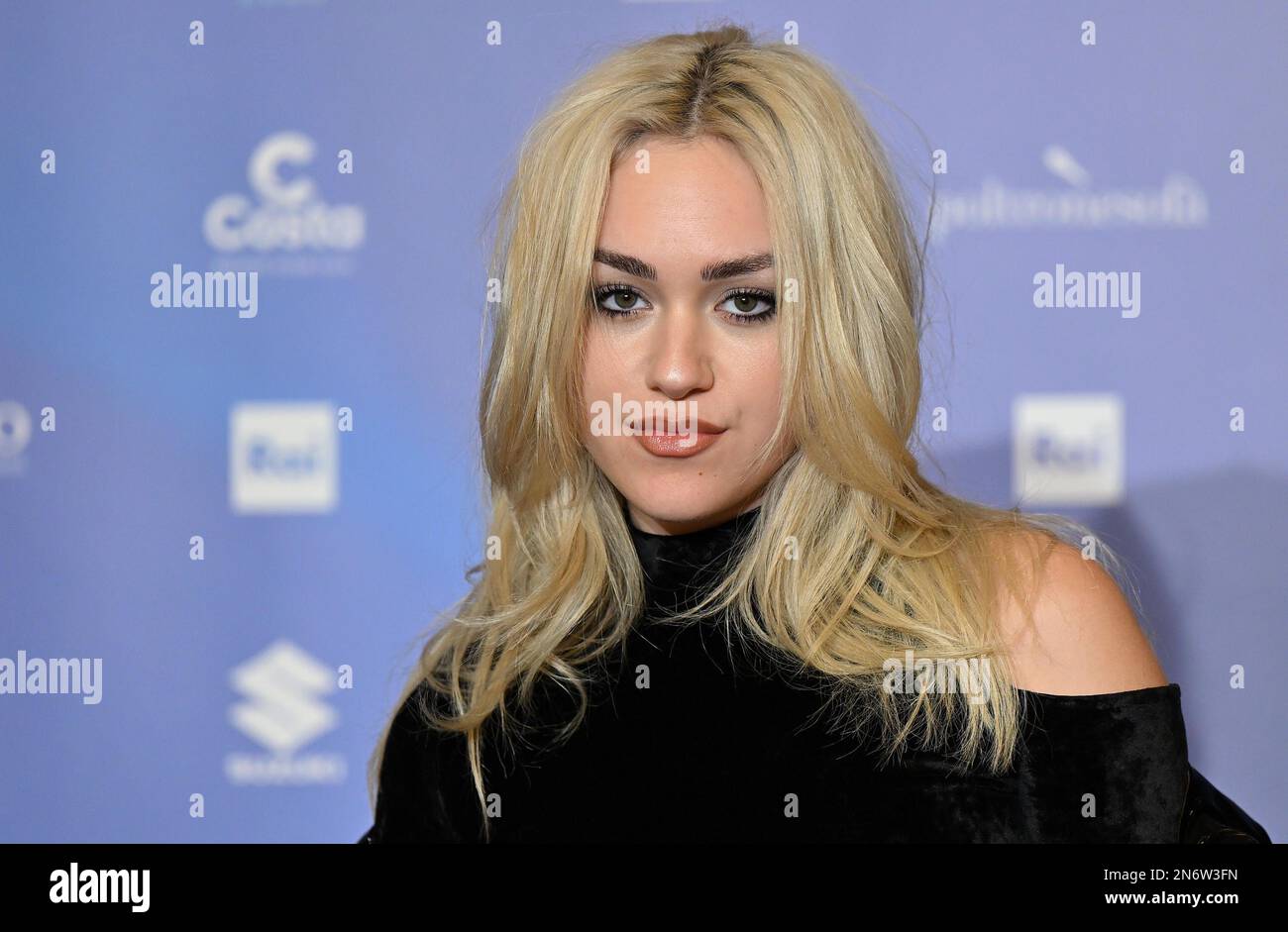 10 février 2023, SANREMO, ITALIE : la chanteuse italienne Shari pose ...