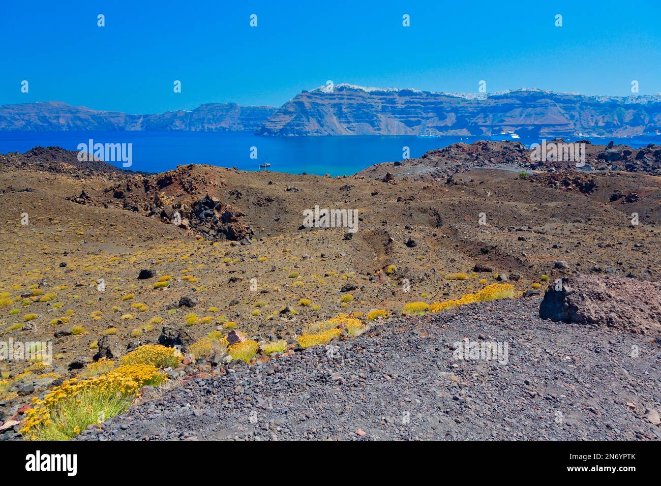 Volcano of santorini Banque de photographies et d’images à haute ...