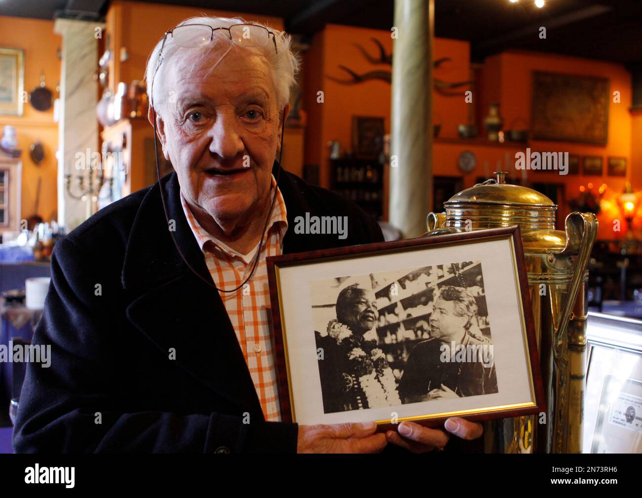 In this photo taken Tuesday, July 16 2013, Eduan Naude, poses with ...