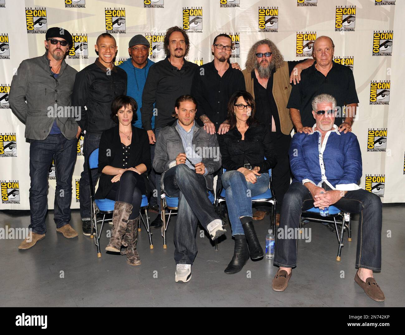 From top left, actors Tommy Flanagan, Theo Rossi, director/producer Paris Barclay, actor Kim ...