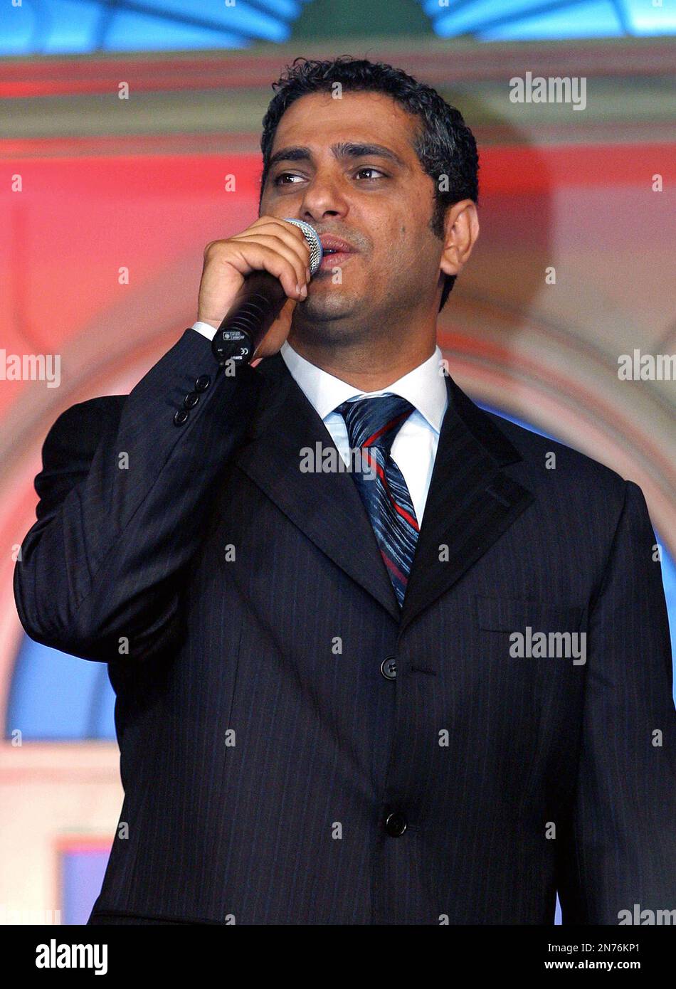 In this Wednesday, July 26, 2004 photo, Lebanese pop idol Fadel Shaker ...